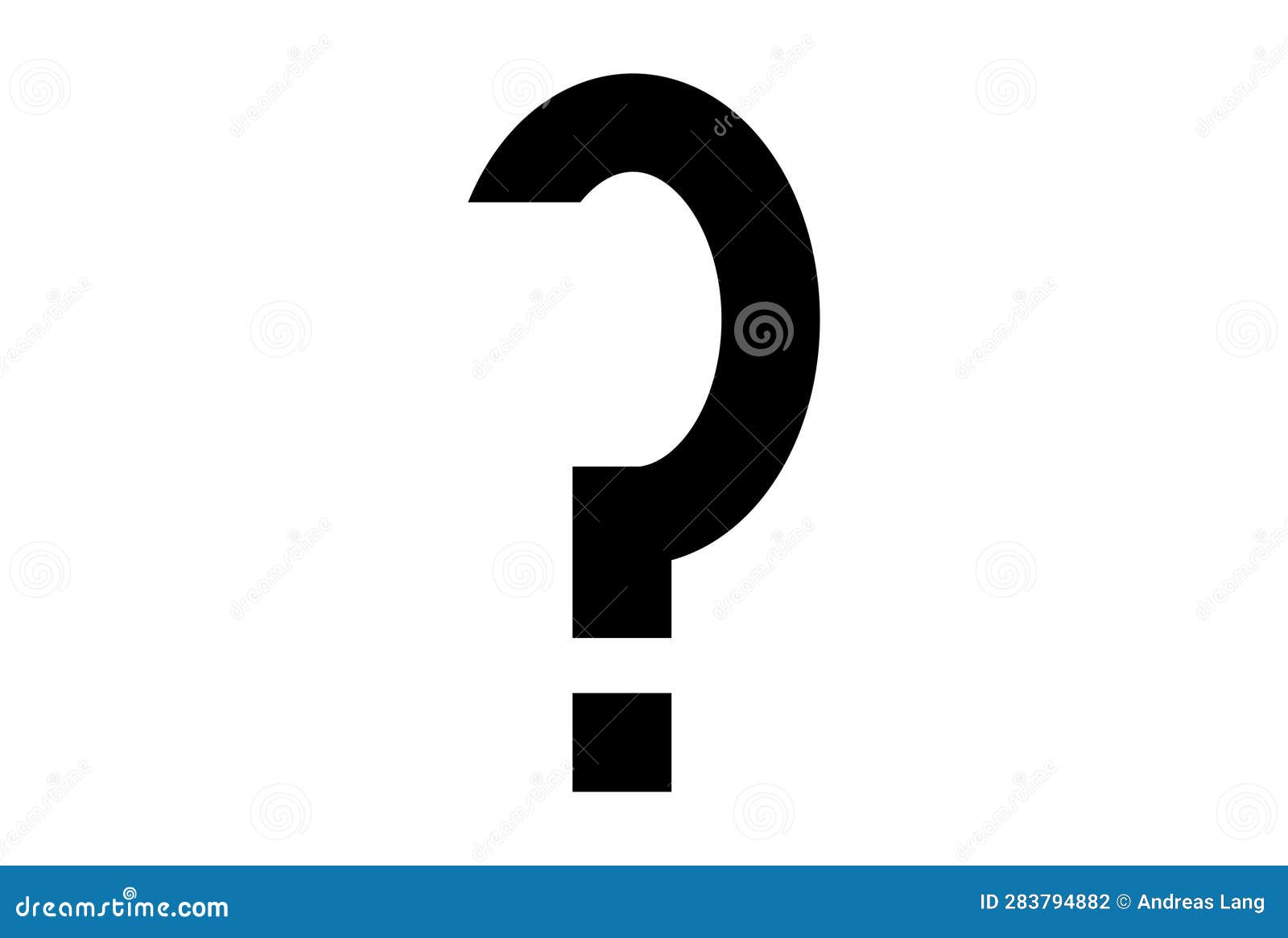 Question Mark Flat Icon Black Minimalistic Symbol Art App Web Sign ...