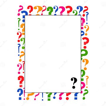 Question mark frame stock vector. Illustration of graphic - 259460511