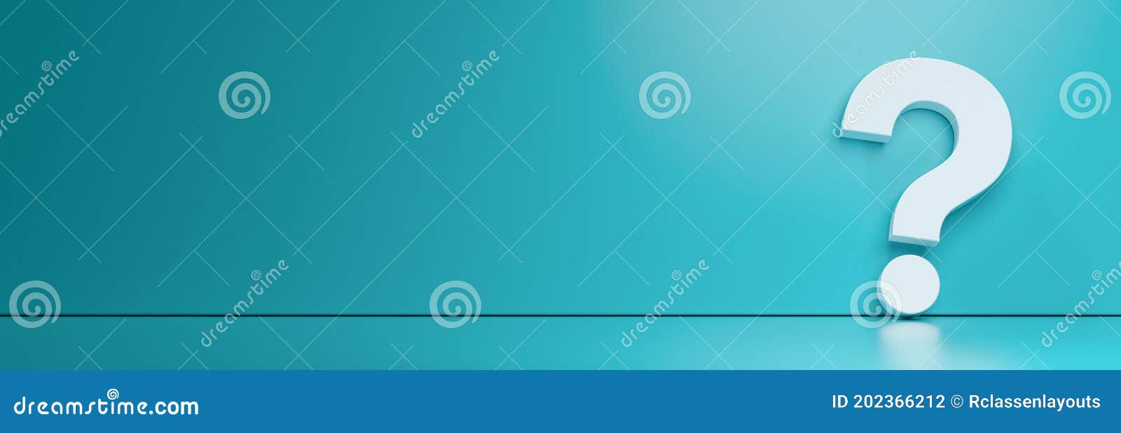 Question Mark in Front of a Baby Blue Color Wall Background. Business ...