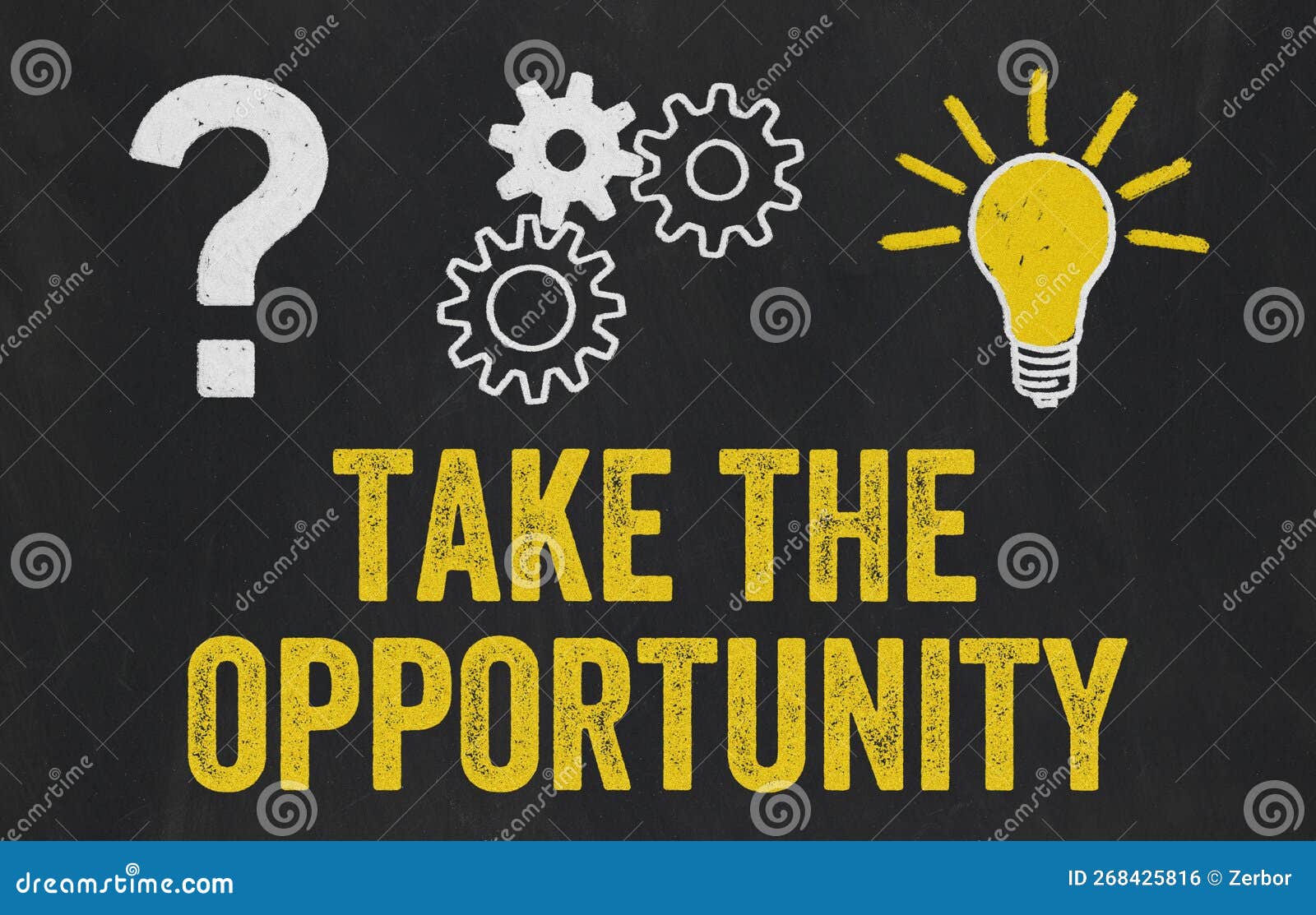 Question Mark, Gears, Light Bulb Concept - Take the Opportunity Stock ...