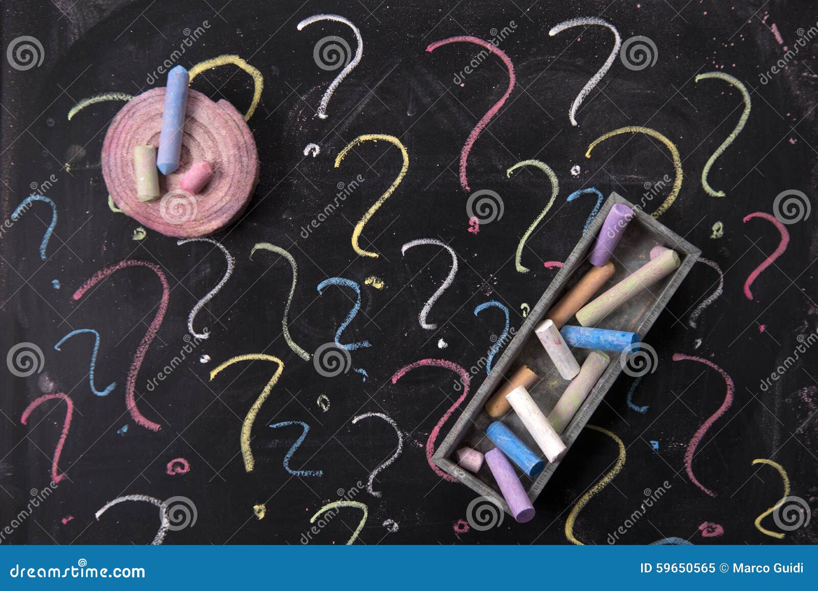 Question mark stock image. Image of chalkboard, thinking - 59650565