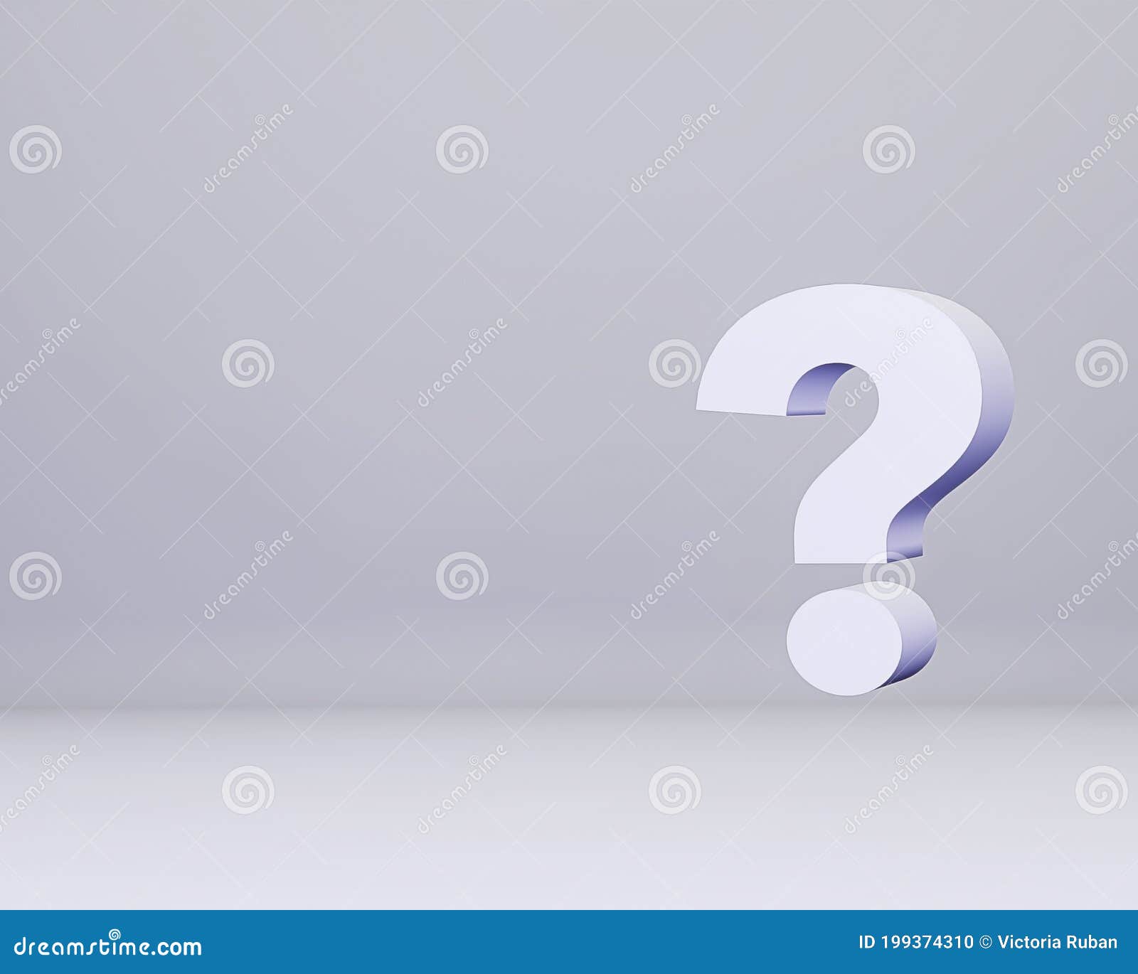 Question Mark on Gray Plain Background Stock Illustration ...