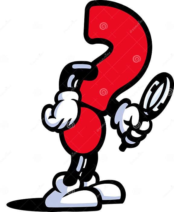 Question Mark Guy stock vector. Illustration of white - 19321141