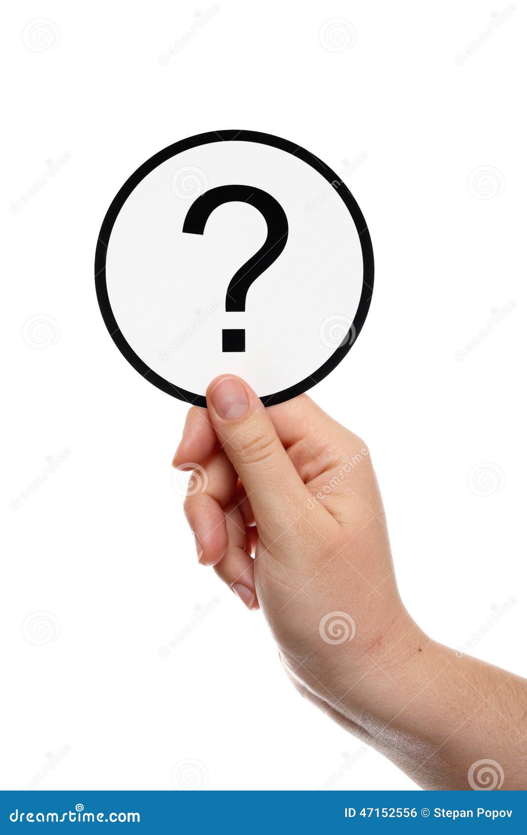 Question mark in hand stock photo. Image of close, question - 47152556
