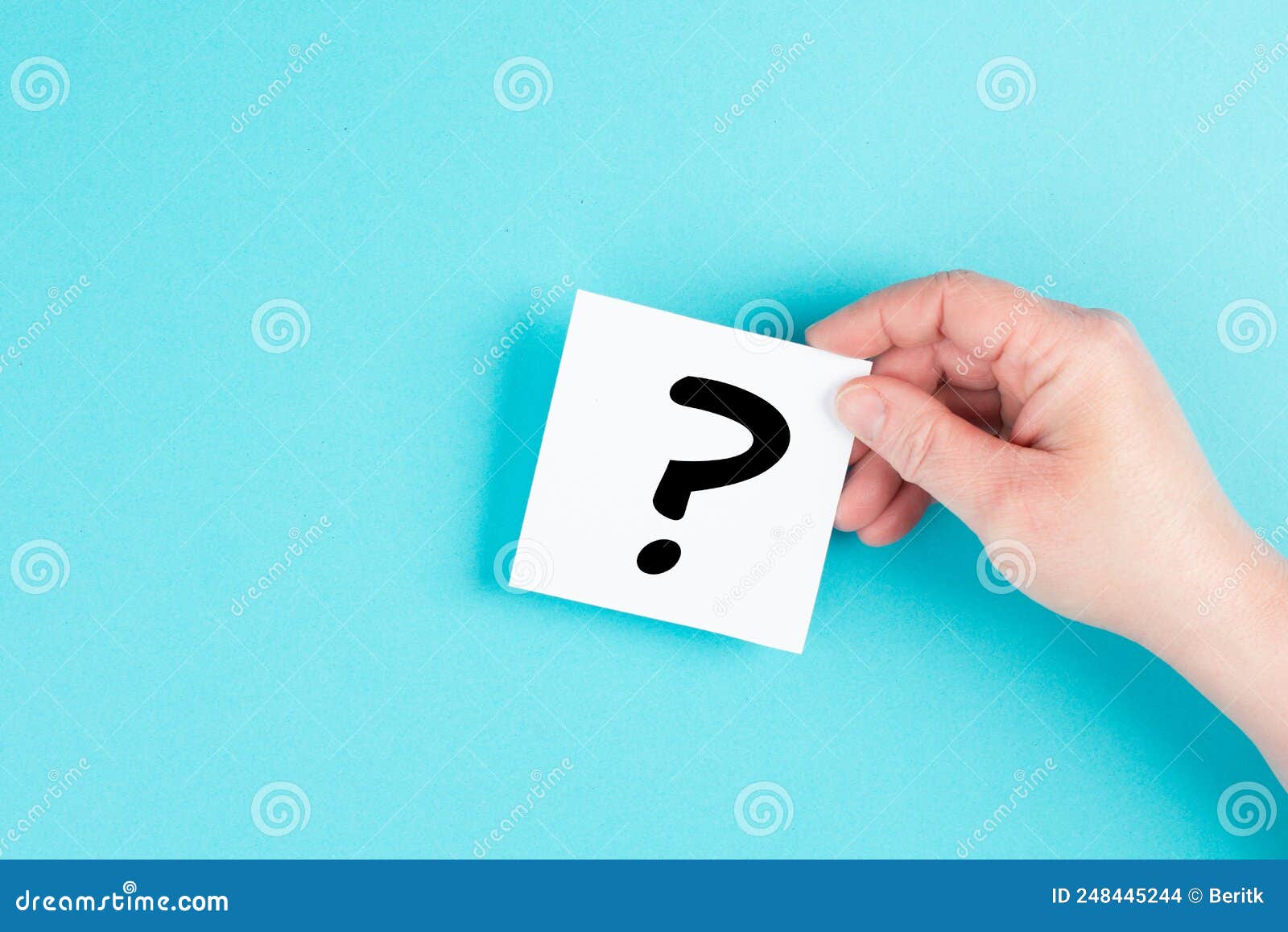 Question Mark in the Hand, Looking for an Answer, Searching for ...