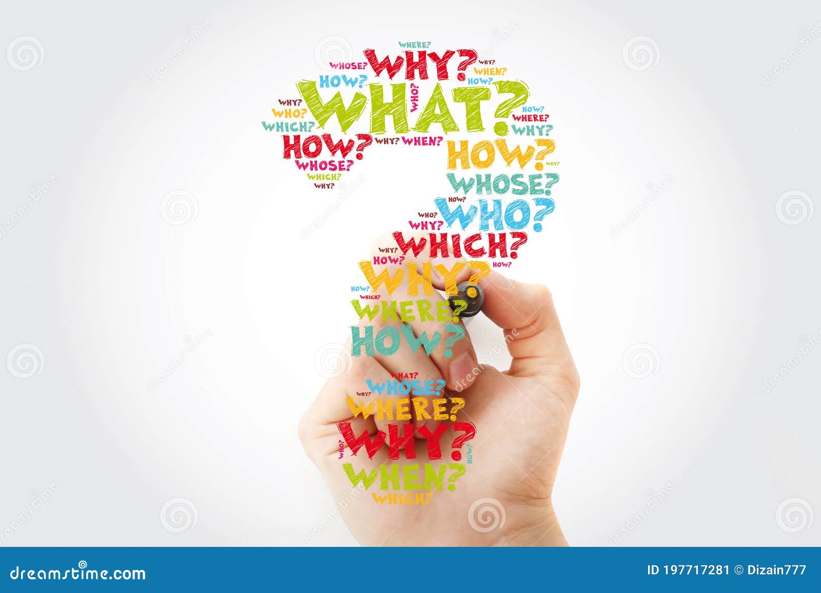 Question Mark - Hand Writing Questions Whose Answers are Considered ...