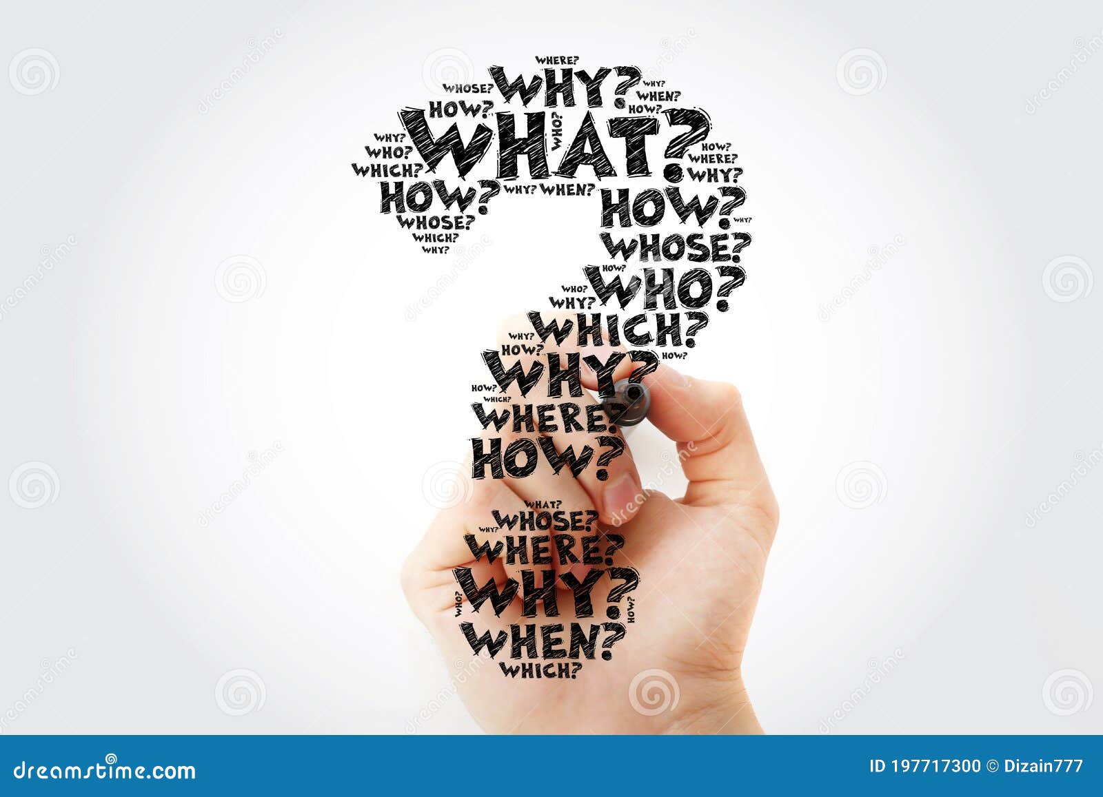 Question Mark - Hand Writing Questions Whose Answers are Considered ...