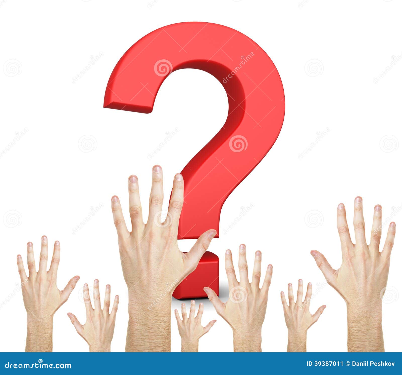 Question mark and hands stock image. Image of confusion - 39387011