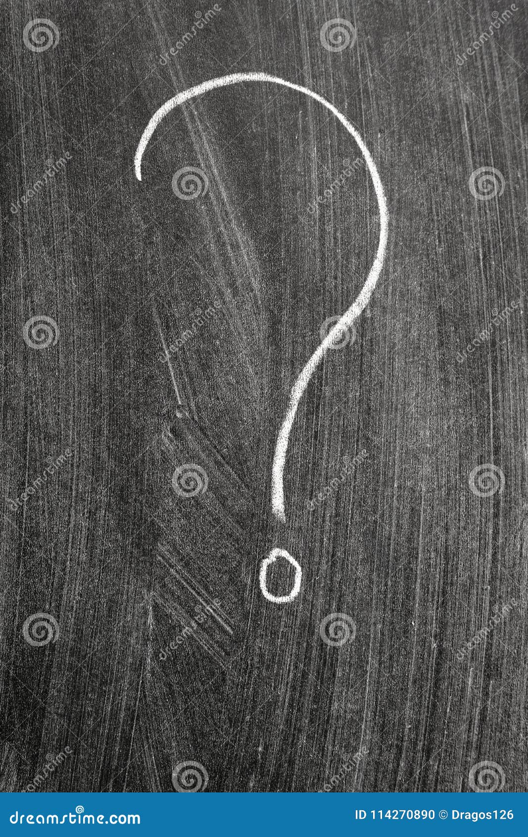Question Mark Handwritten with a White Chalk on on a Blackboard Stock ...