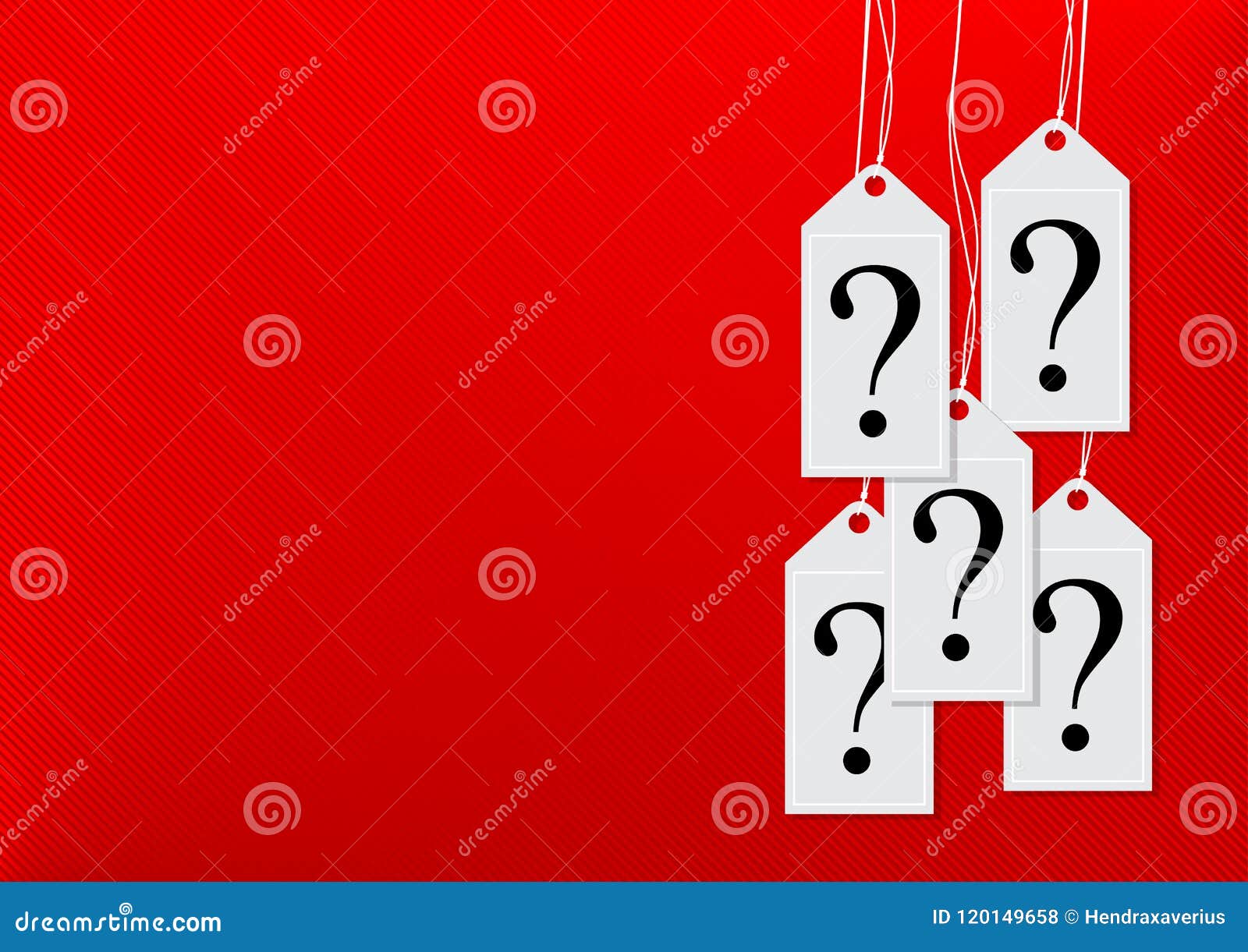 Question Mark Hanging Tags Concept Stock Vector - Illustration of ...
