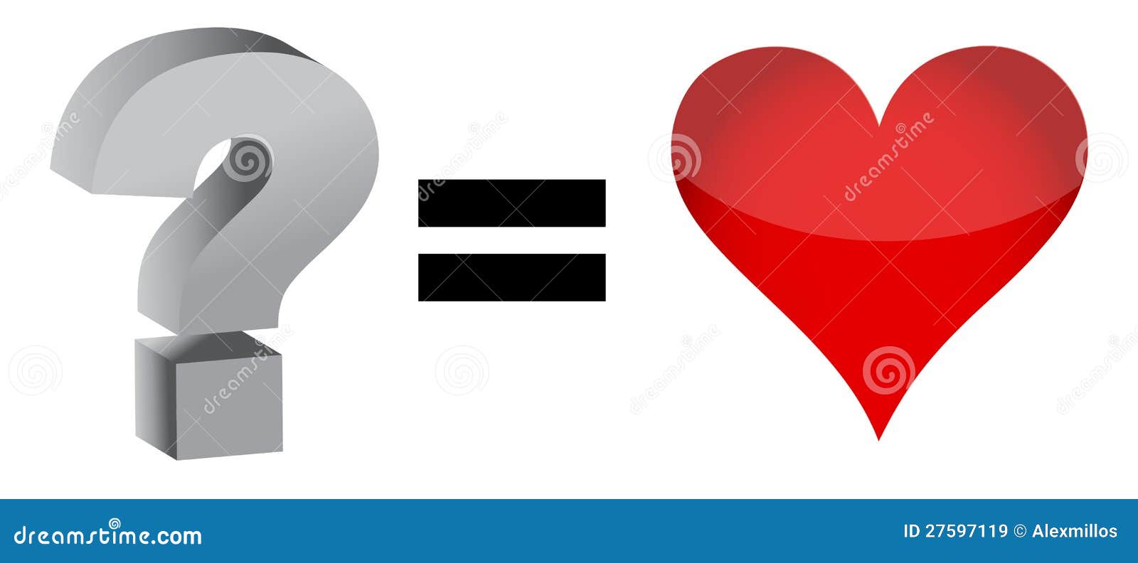 Question mark and heart stock illustration. Illustration of small ...