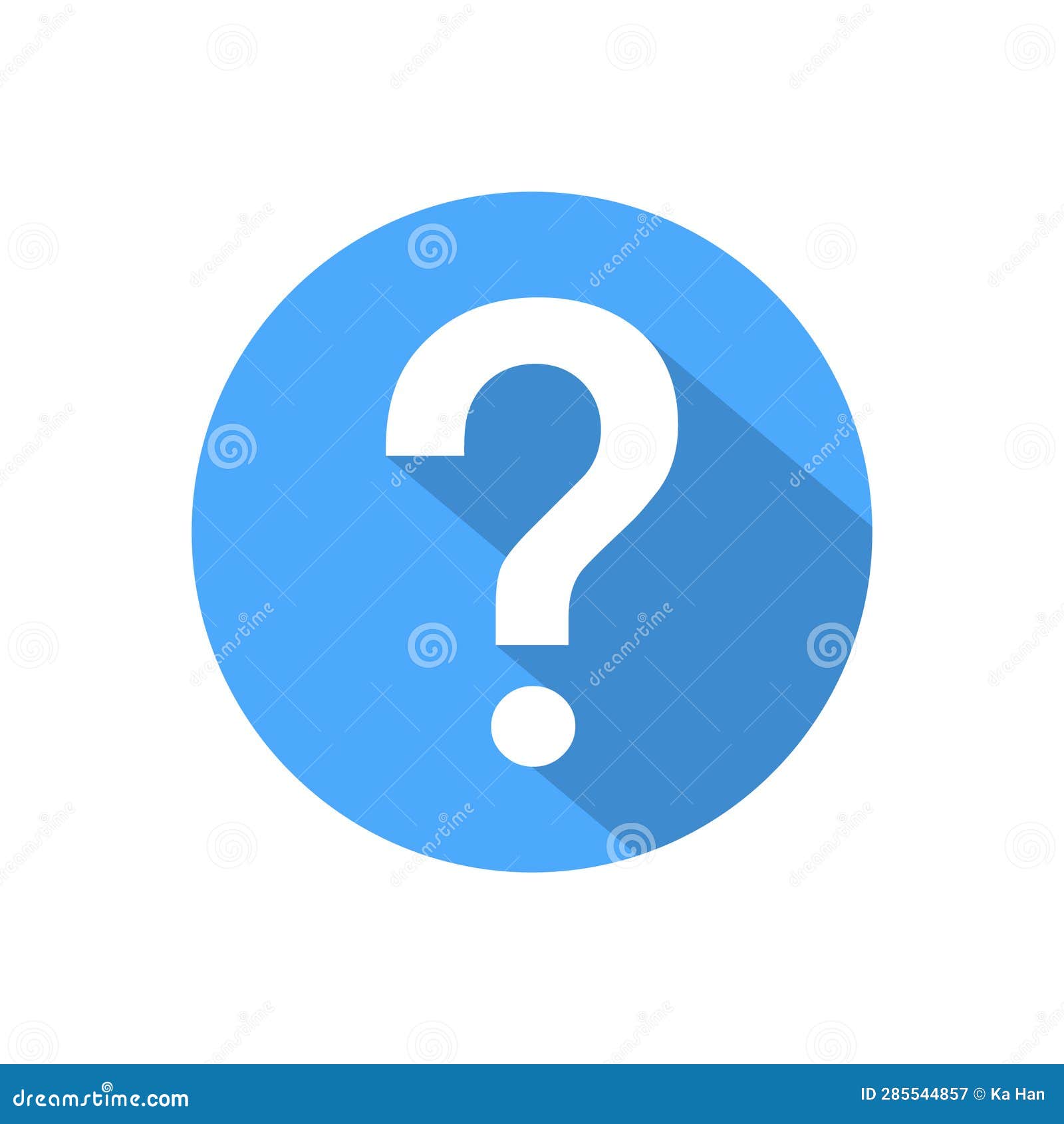 Question Mark, Help Support Icon Vector in Flat Style Stock Vector ...