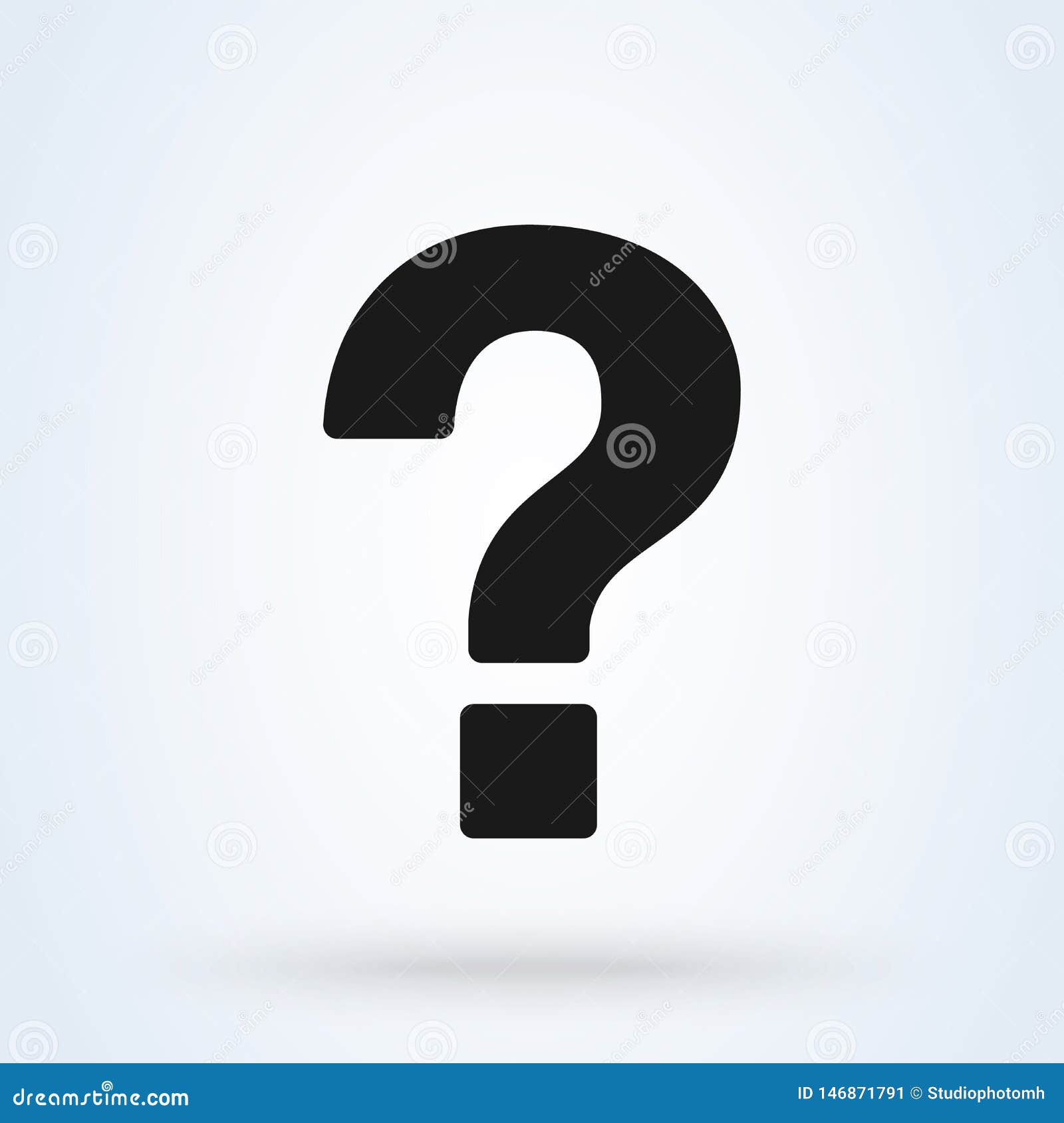 Question Mark, Help Symbol Flat Style. Icon Isolated on White ...