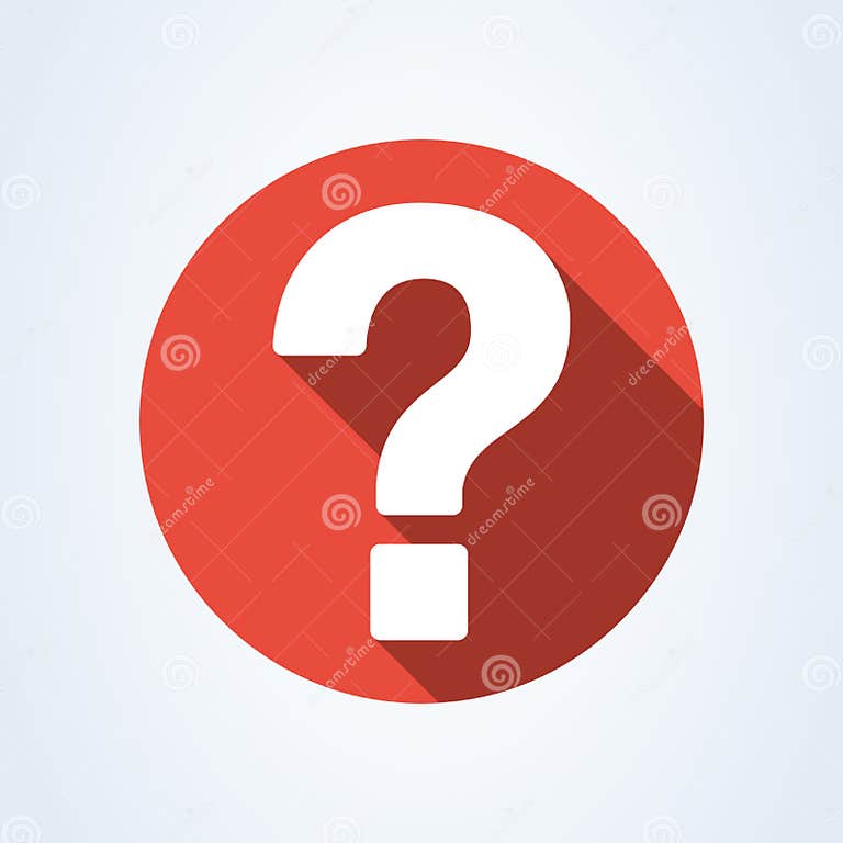 Question Mark, Help Symbol Flat Style. Icon Isolated on White ...