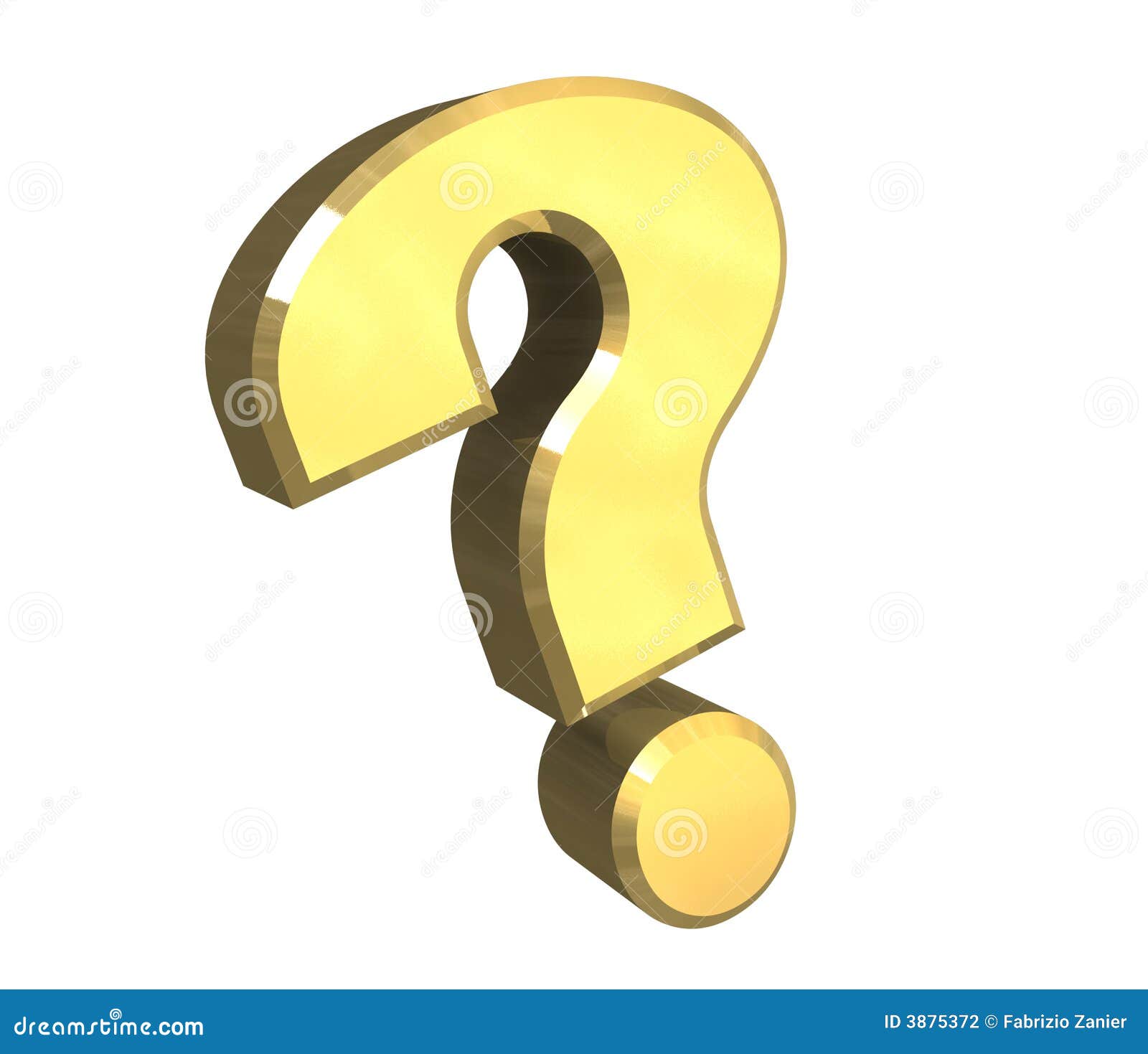 Question Mark, Help Symbol in Gold (3d) Stock Illustration ...