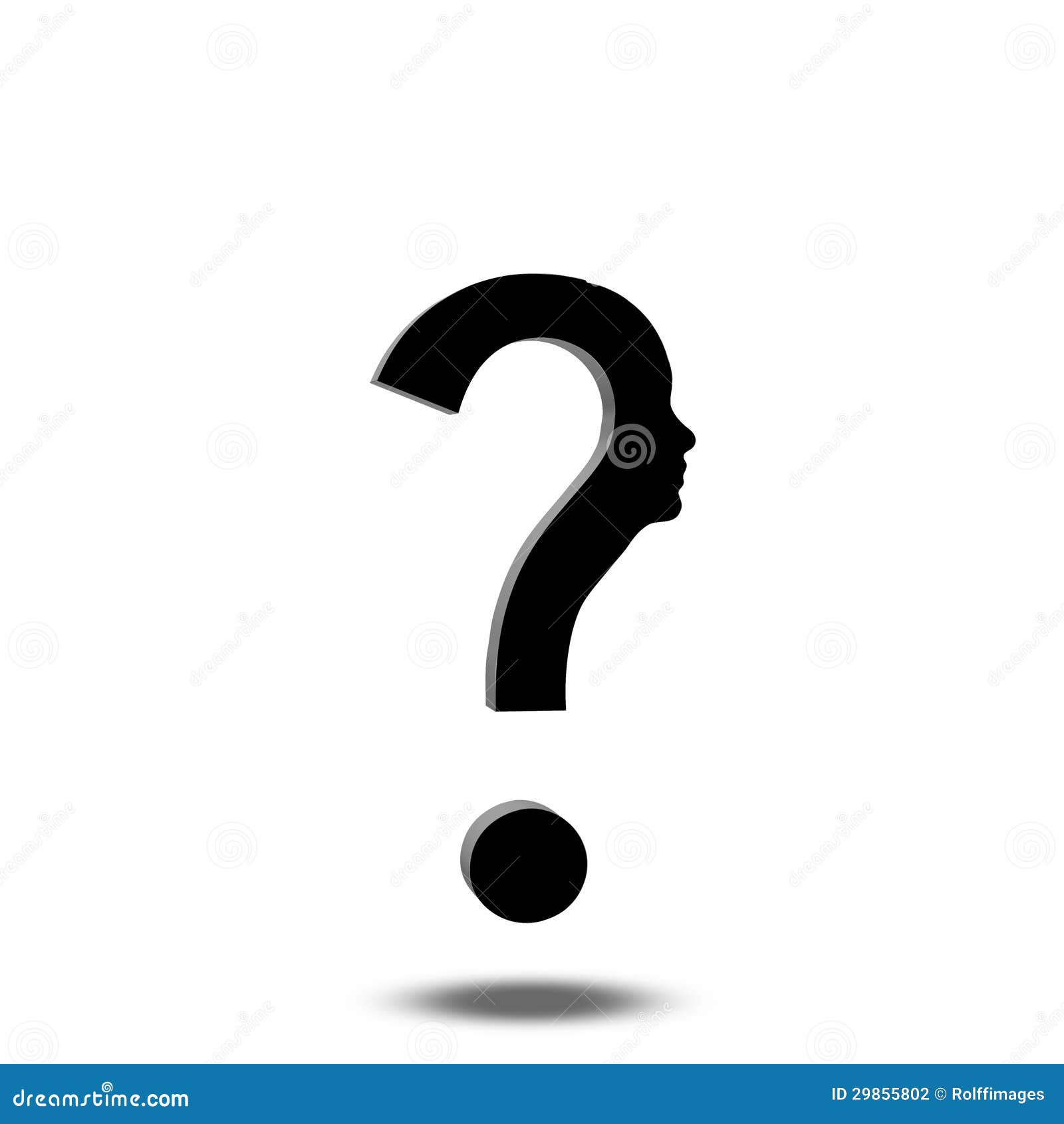 Question Mark Human stock illustration. Illustration of answer - 29855802