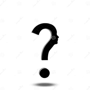 Question Mark Human stock illustration. Illustration of answer - 29855802