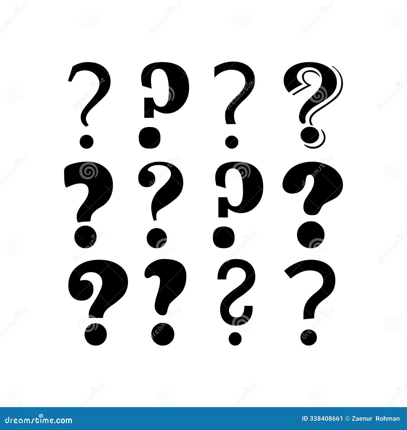Question Mark icon stock vector. Illustration of request - 338408661