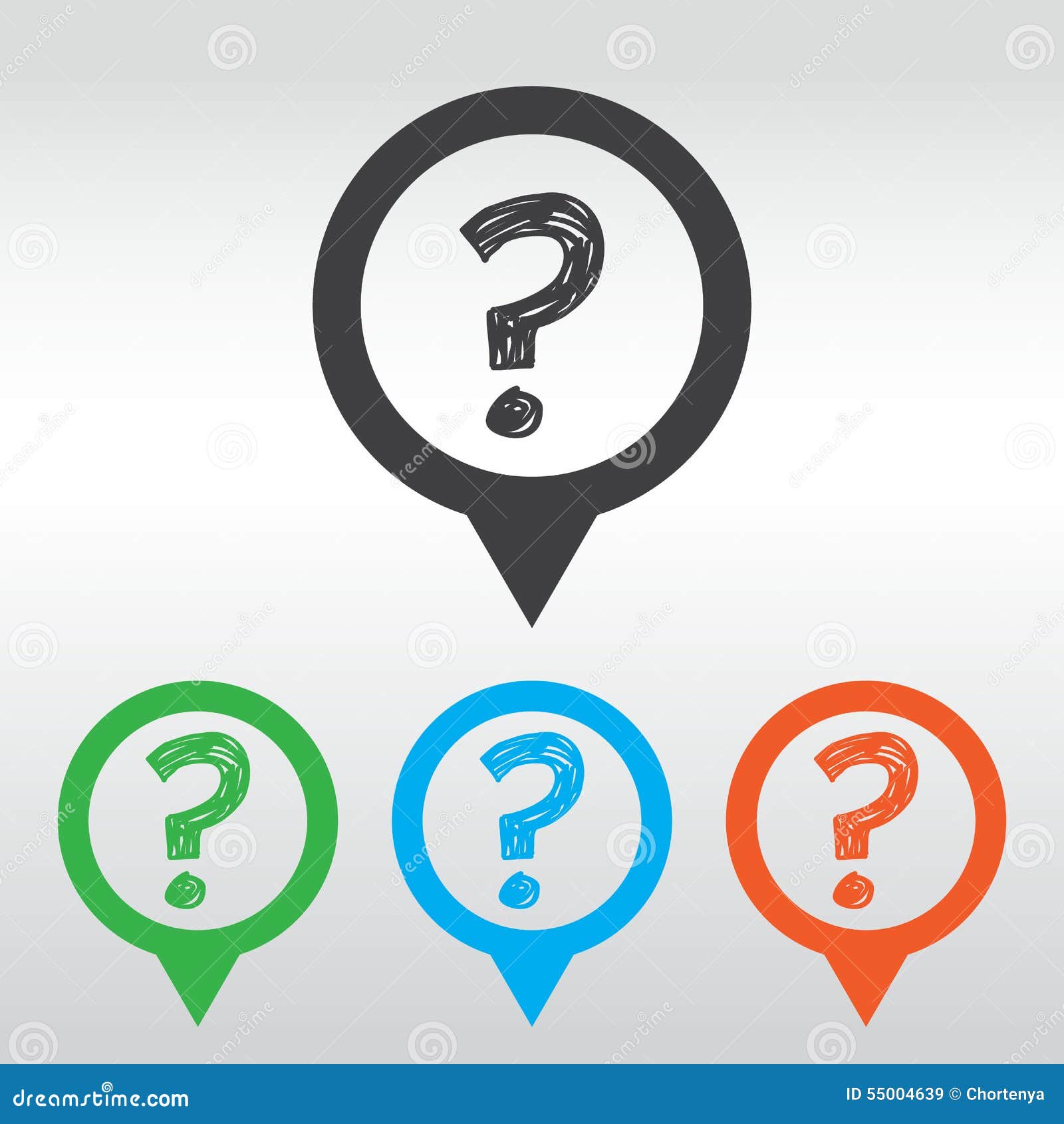 Question Mark Icon Ask Sign, Icon Map Pin Editorial Stock Image ...