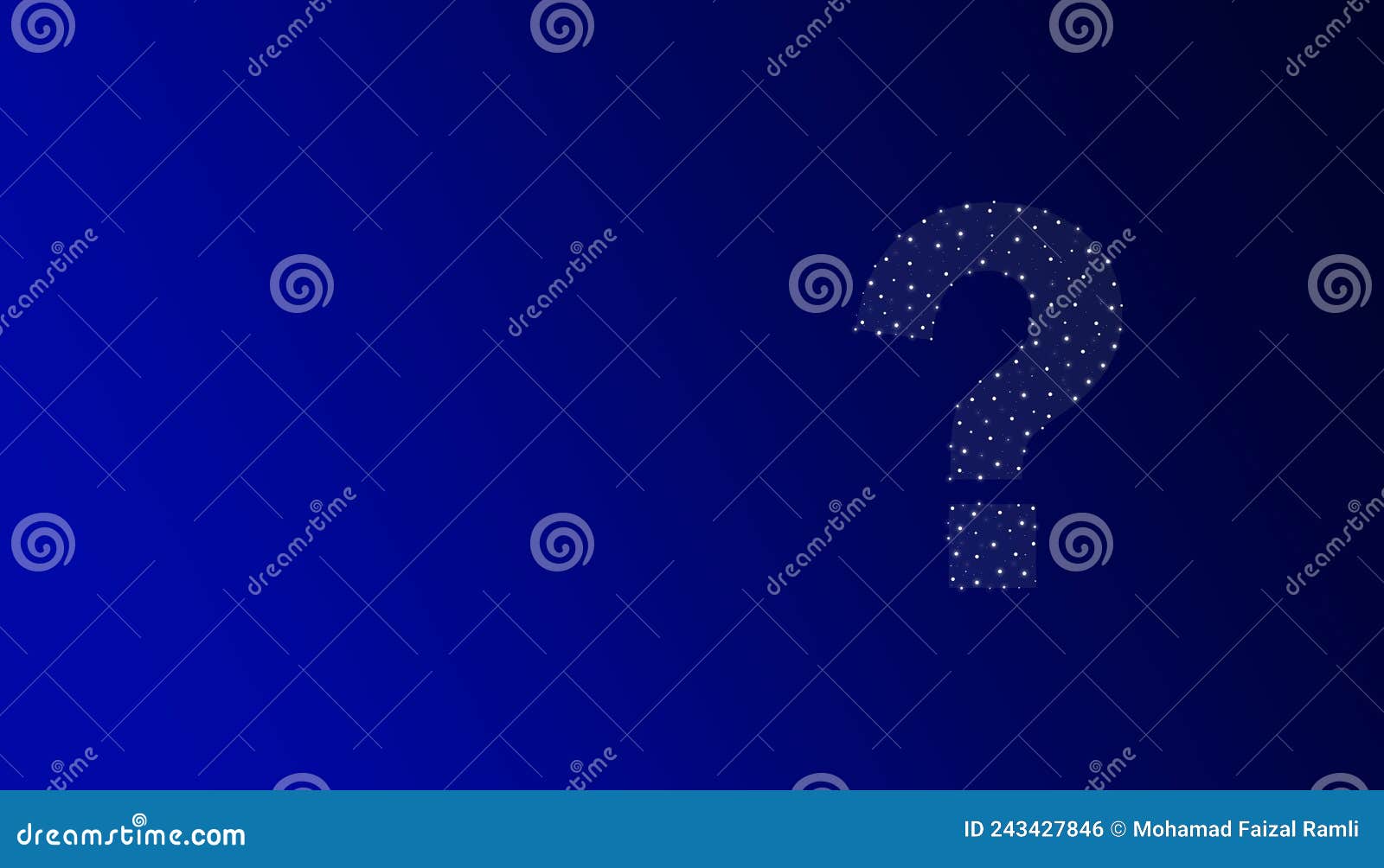 Question Mark Icon on a Blue Background with Copy Space Stock ...