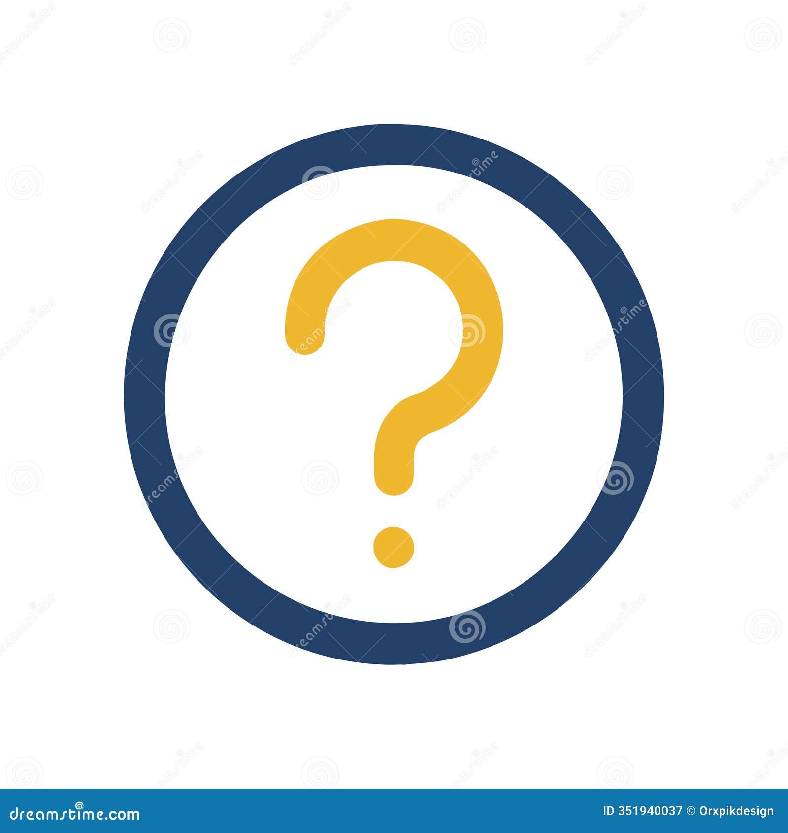 Question Mark Icon for Inquiry Stock Vector - Illustration of ...