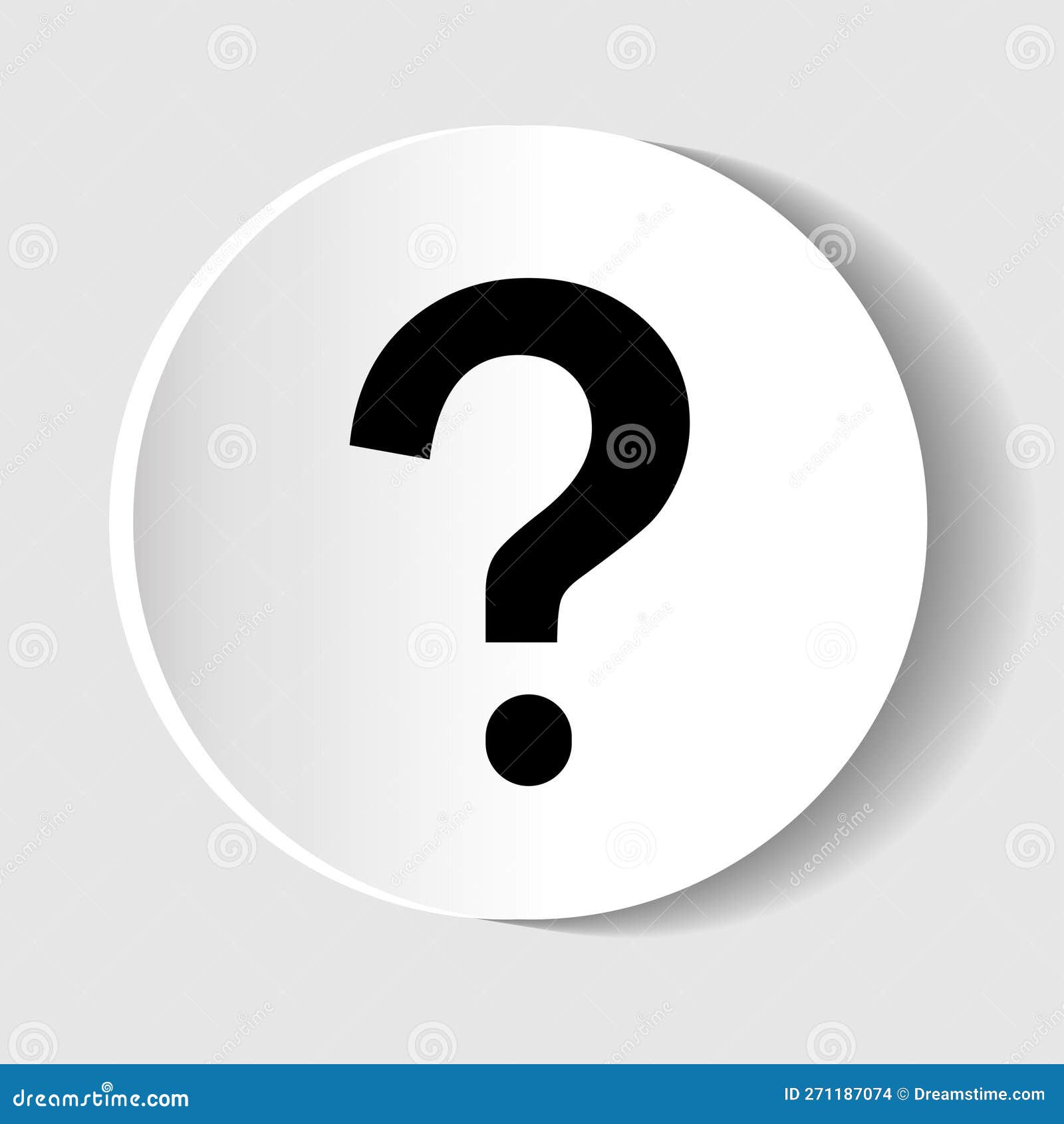 Question Mark Icon, Flat Design Vector Illustration for Webdesign and ...