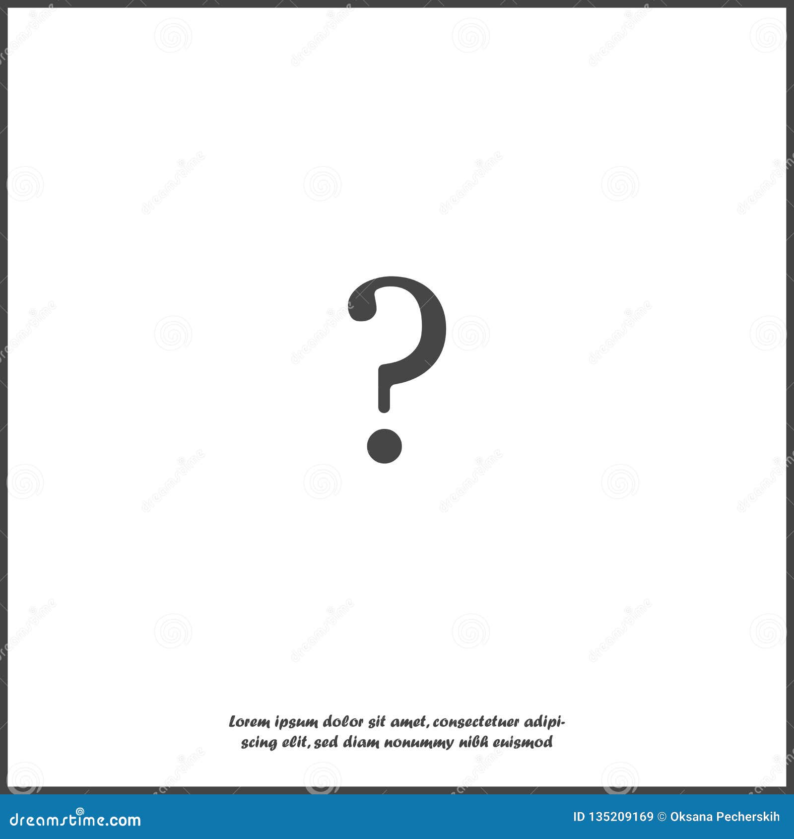 Question Mark Icon. Flat Icon Question Mark on White Isolated ...