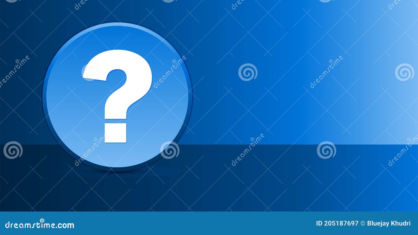 Question Mark Icon Glassy Modern Blue Button Abstract Background Stock ...