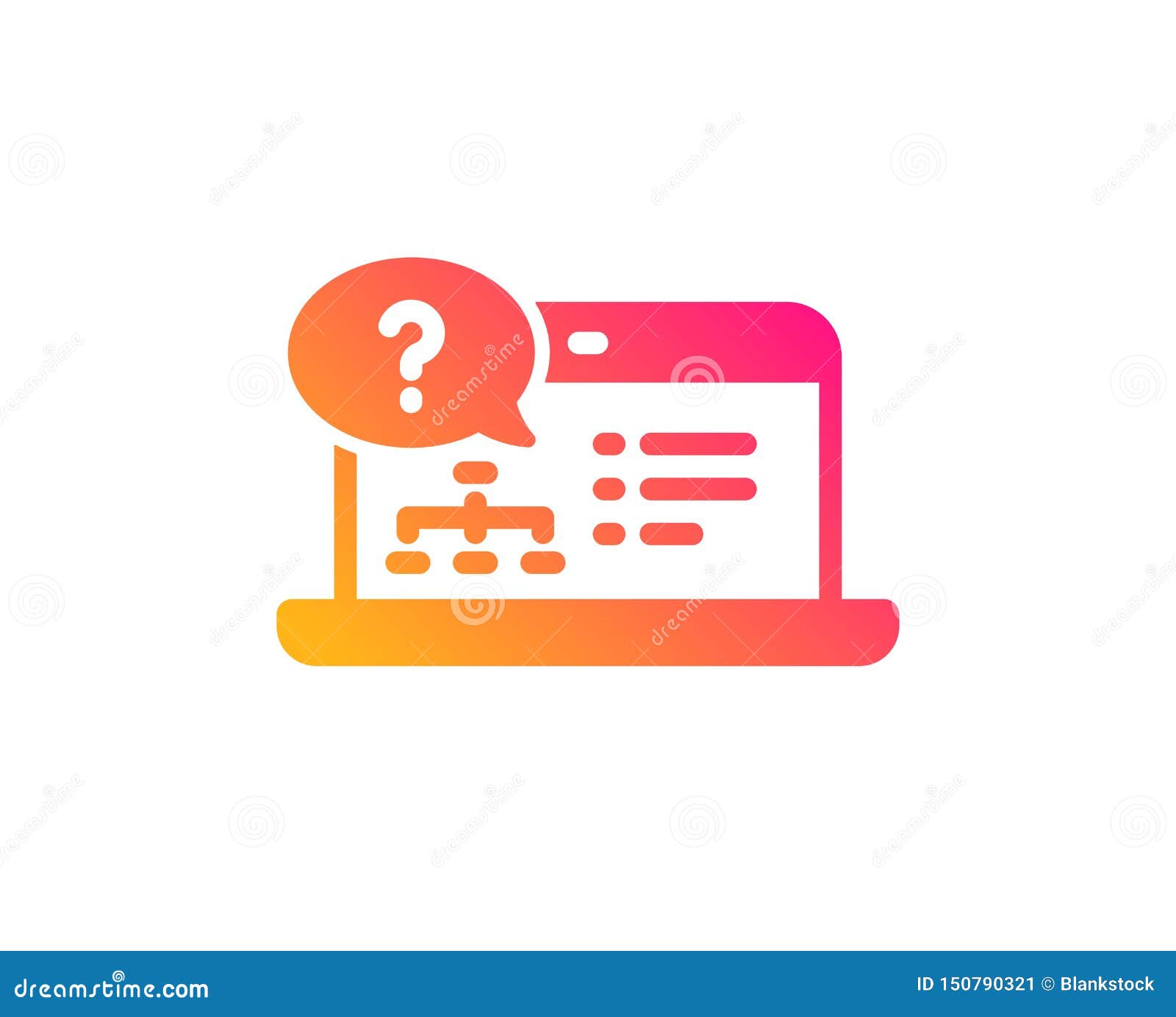 Question Mark Icon. Online Quiz Test Sign. Vector Stock Vector ...