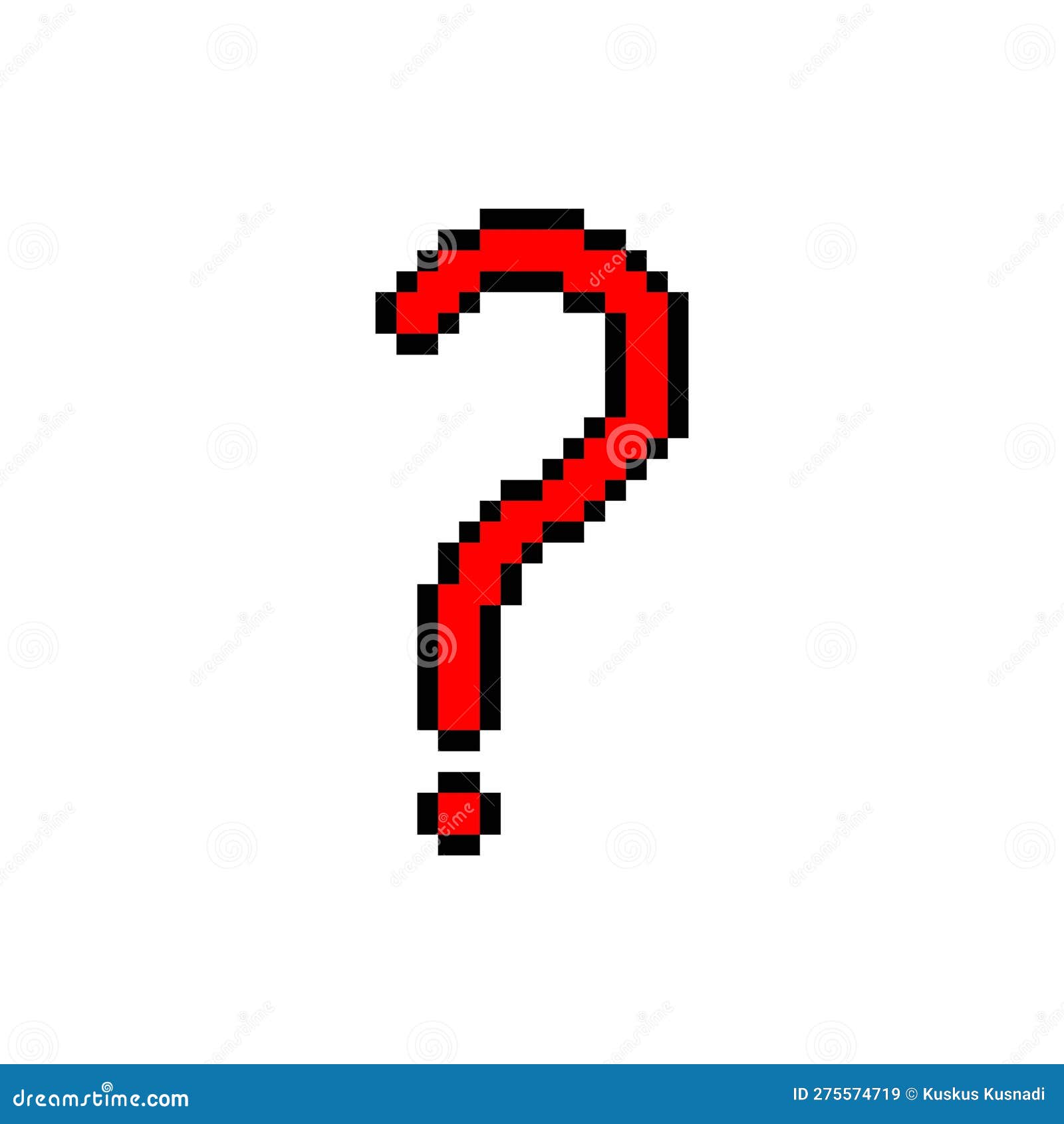Question Mark Icon Pixel Art Design Stock Vector - Illustration of ...