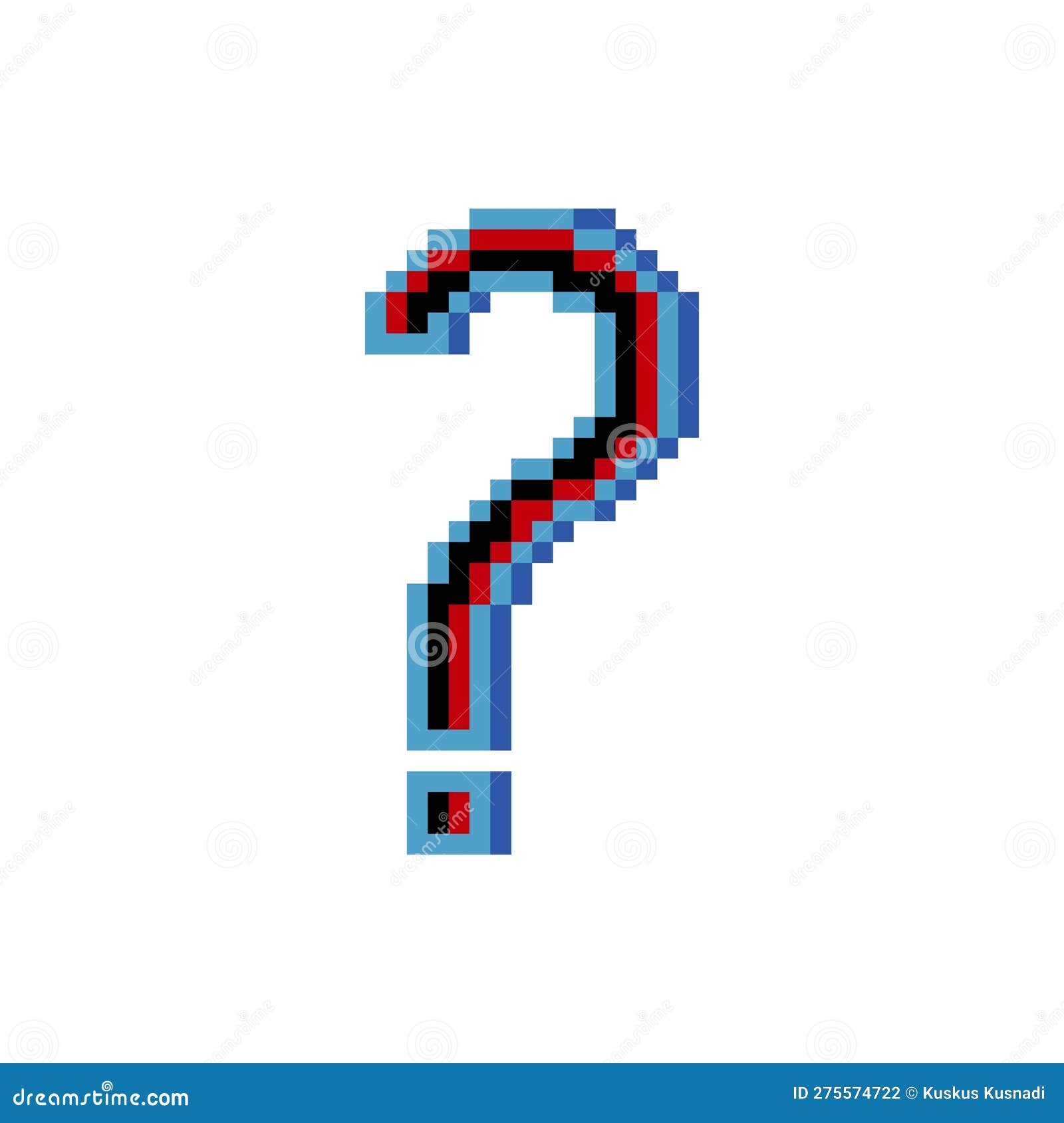 Question Mark Icon Pixel Art Design Stock Vector - Illustration of ...