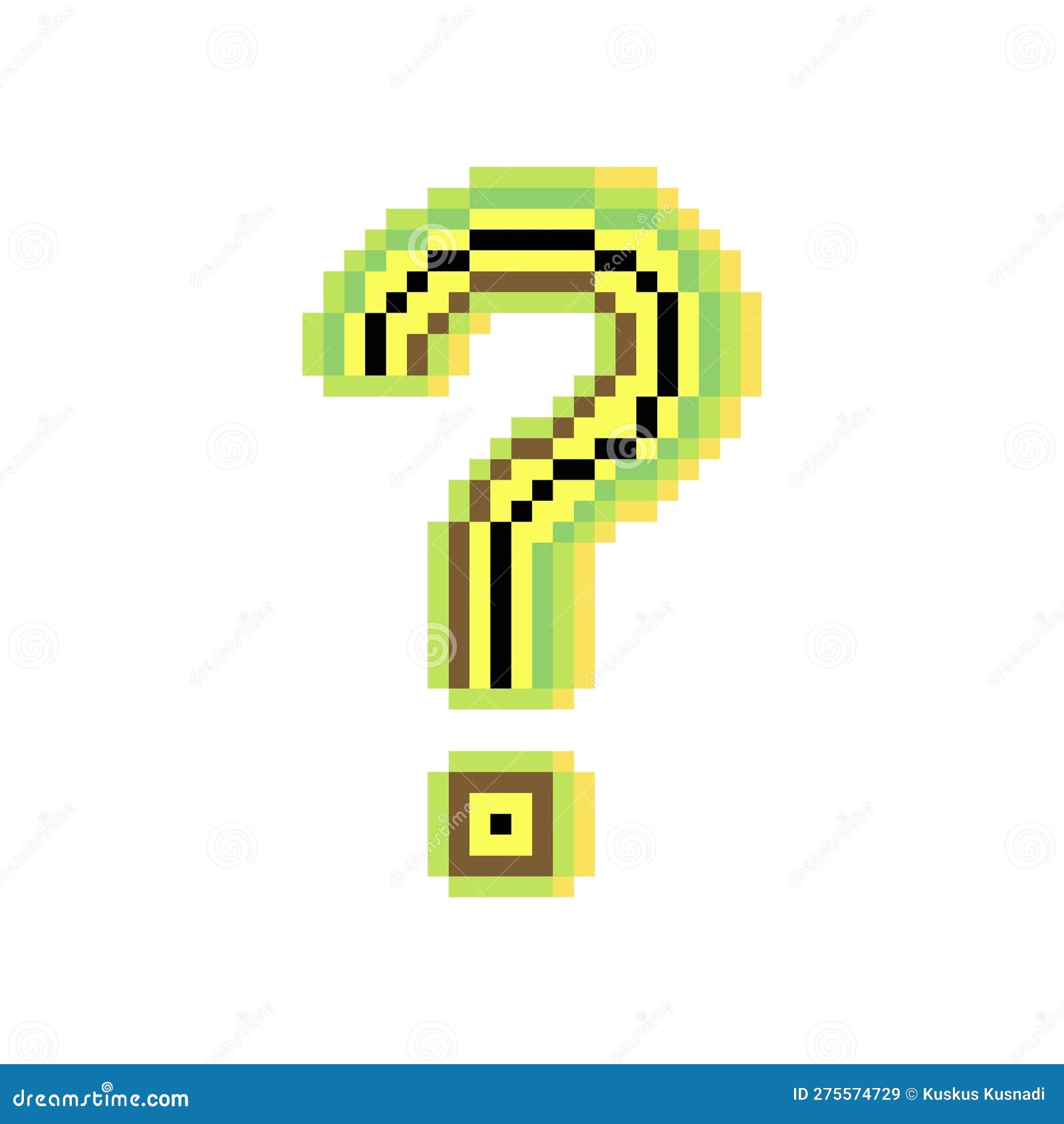 Question Mark Icon Pixel Art Design Stock Vector - Illustration of ...