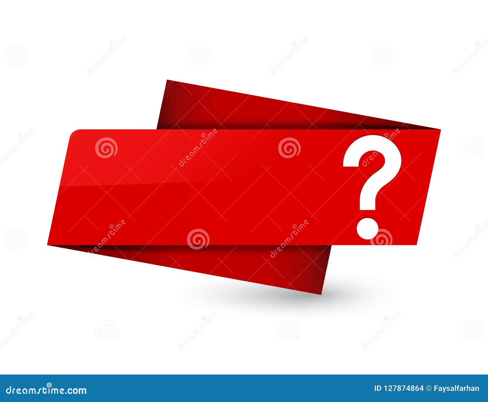 Question Mark Icon Premium Red Tag Sign Stock Illustration ...