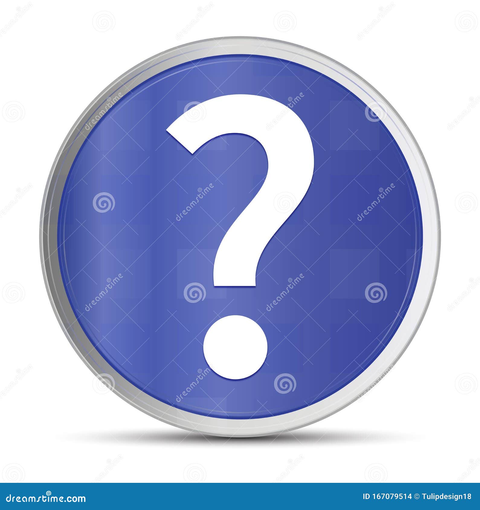 Question Mark Icon Prime Blue Round Button Vector Illustration Design ...