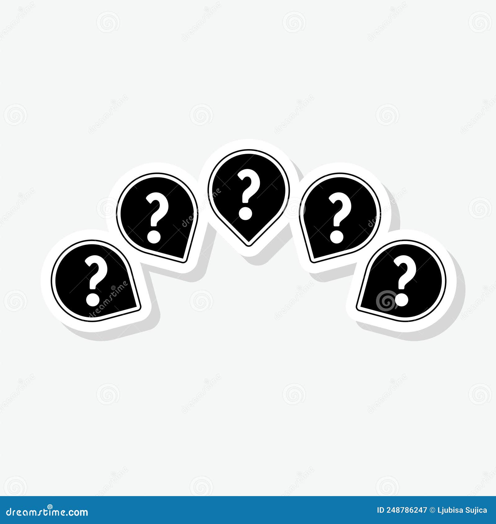 Question Mark Icon of Question Mark in Box Sign for Mobile Concept and ...