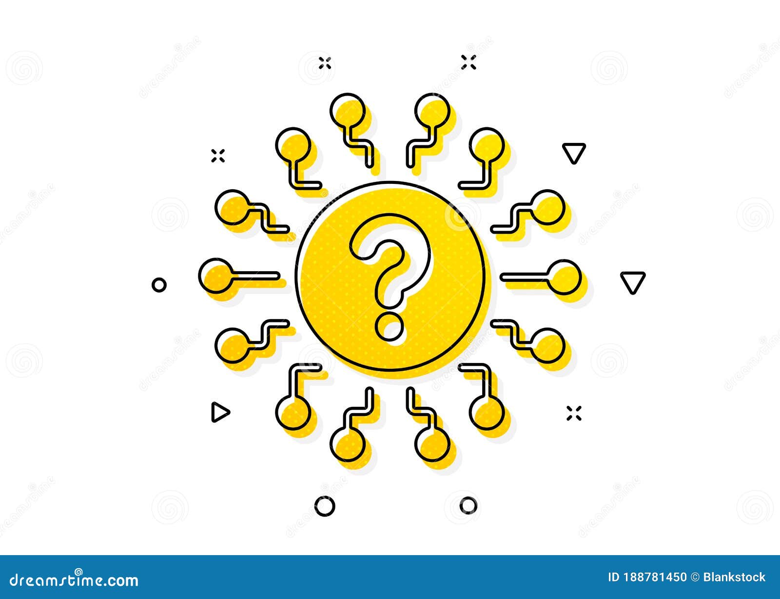 Question Mark Icon. Quiz Chat Bubble Sign. Vector Stock Vector ...