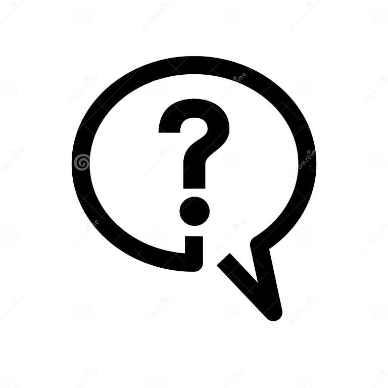 Question mark icon stock vector. Illustration of business - 348979497