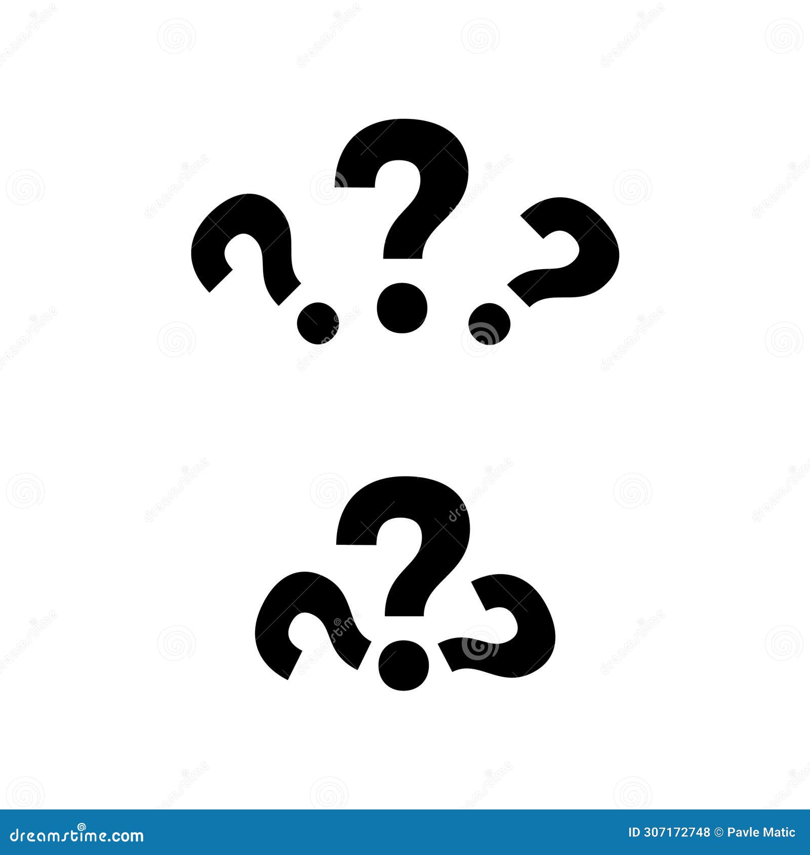 Question mark icons stock illustration. Illustration of mark - 307172748