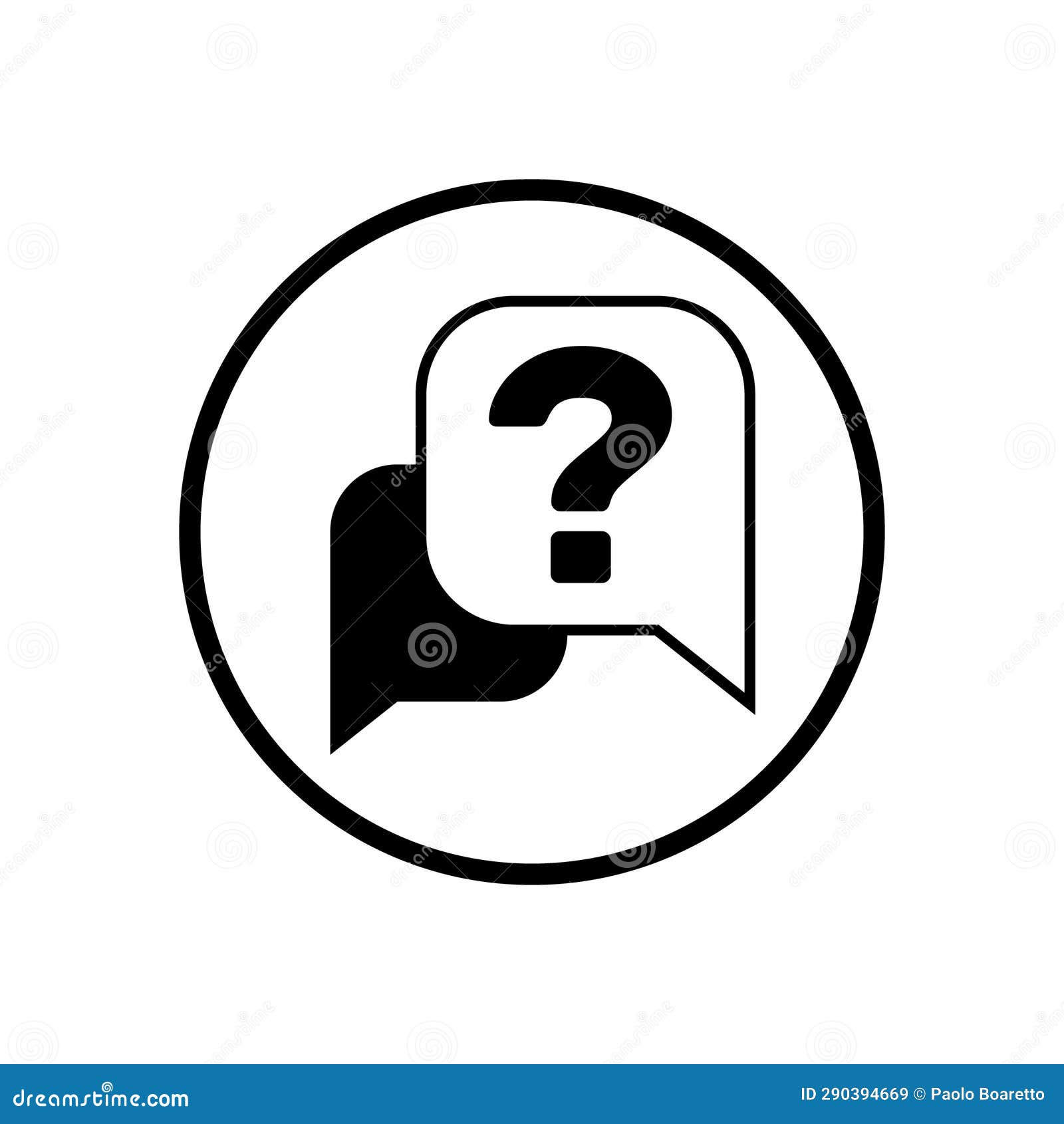 Question Mark Inside Chat Bubble. Quiz, Query, Doubt, Questions Concept ...