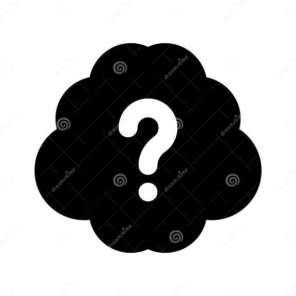 Question Mark Inside Mind, Well Designed Icon of Confused Mind Stock ...