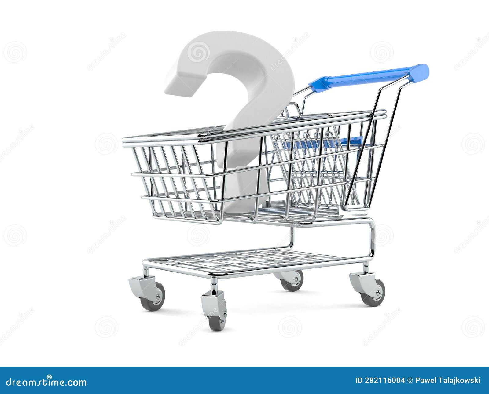 Question Mark Inside Shopping Cart Stock Illustration - Illustration of ...