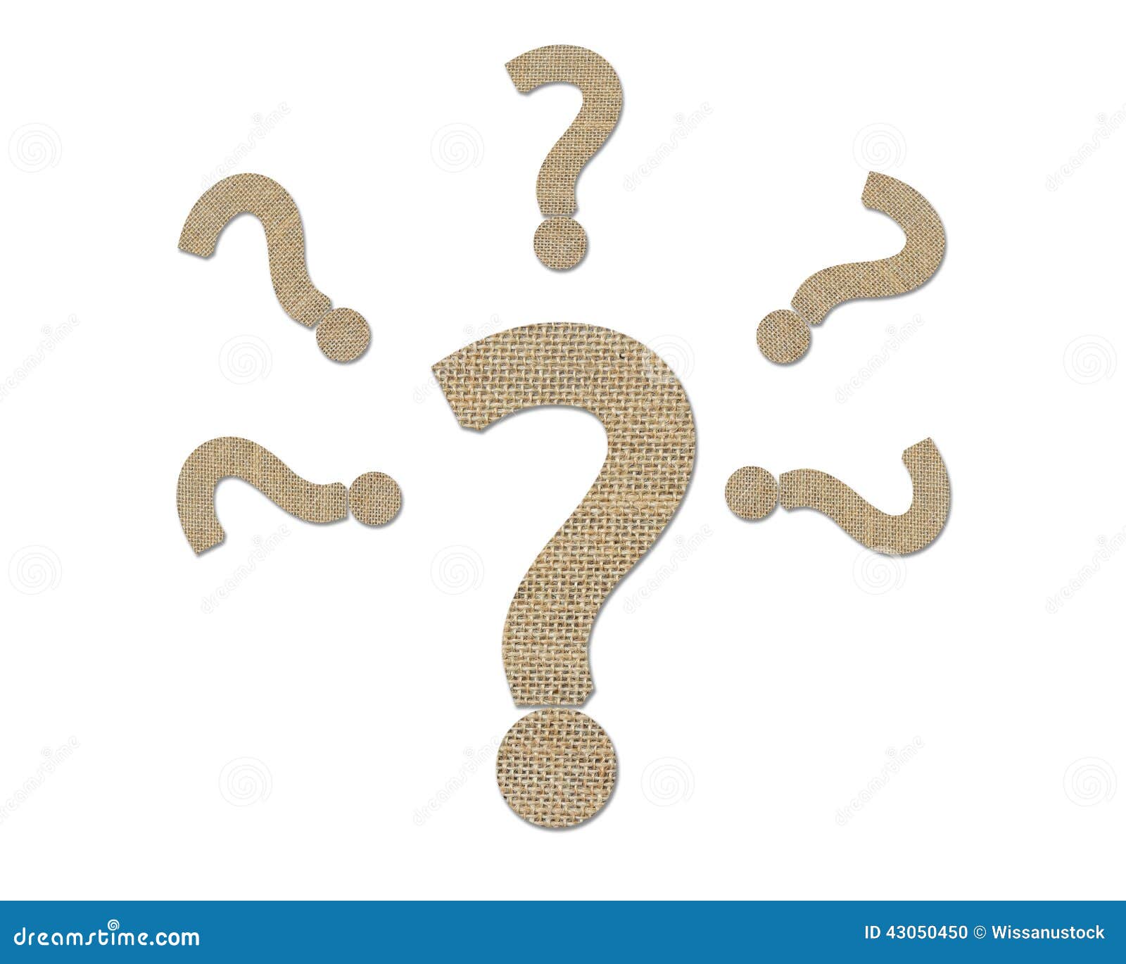 Question mark stock illustration. Illustration of sackcloth - 43050450