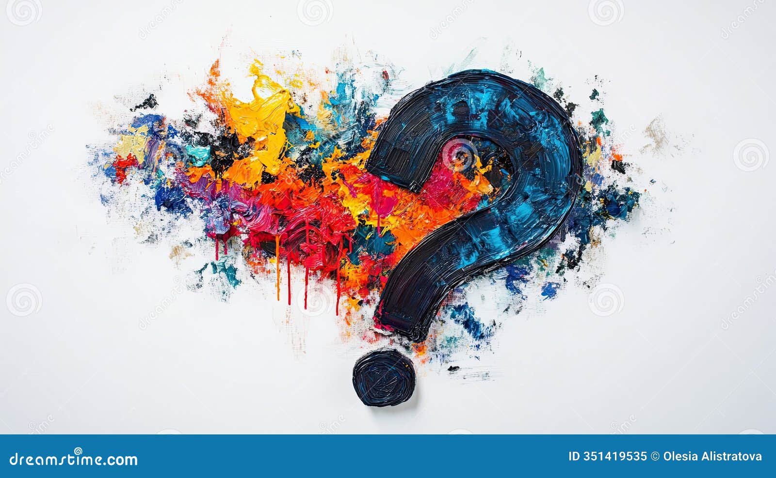 Question Mark Isolated on White Background Stock Illustration ...