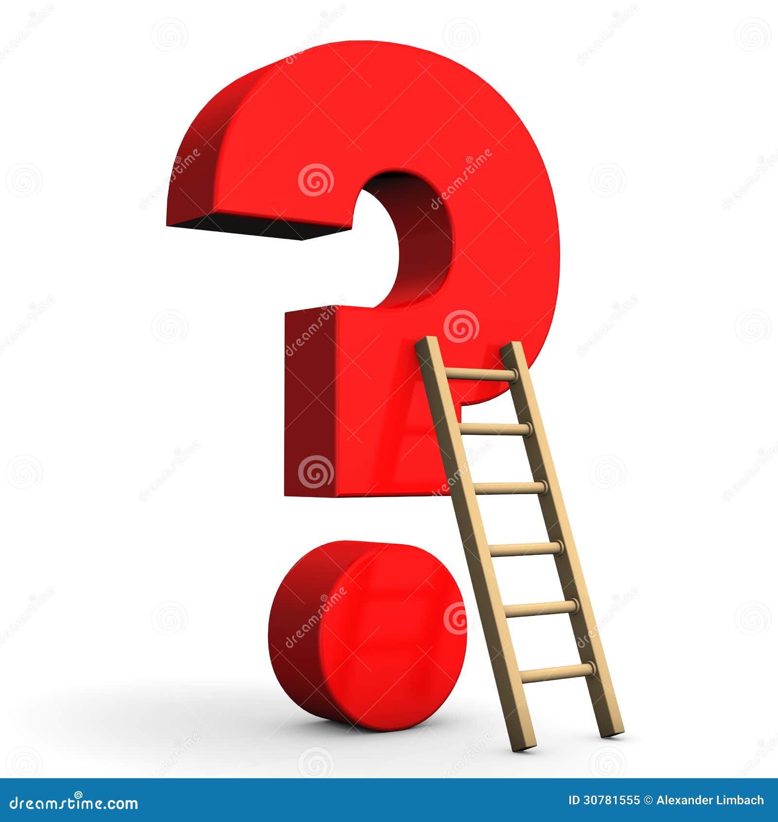 Question Mark Ladder illustration stock. Illustration du transmission ...