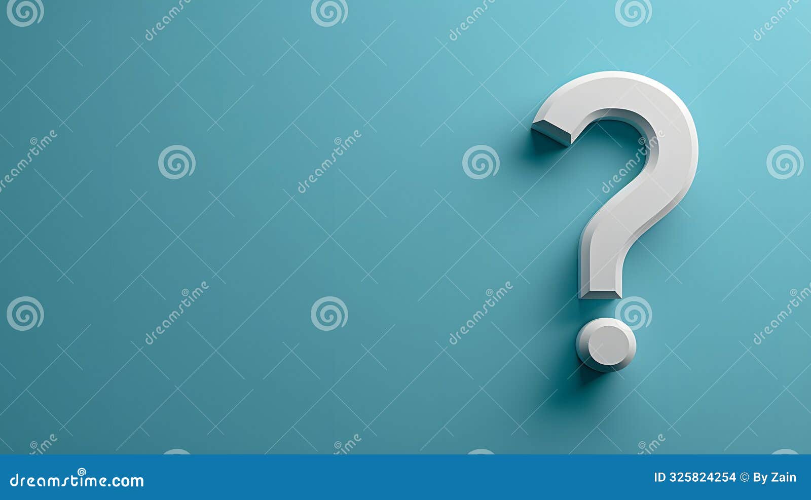 Question Mark on Light Blue Background Inquiry Curiosity Uncertainty ...