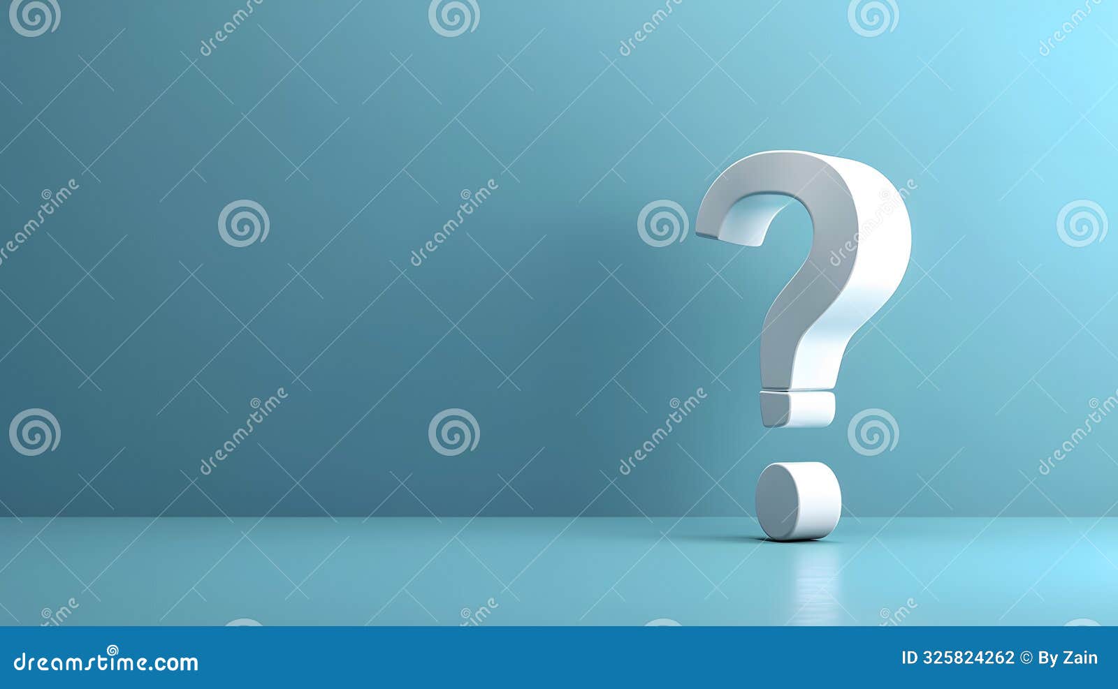 Question Mark on Light Blue Background Inquiry Curiosity Uncertainty ...