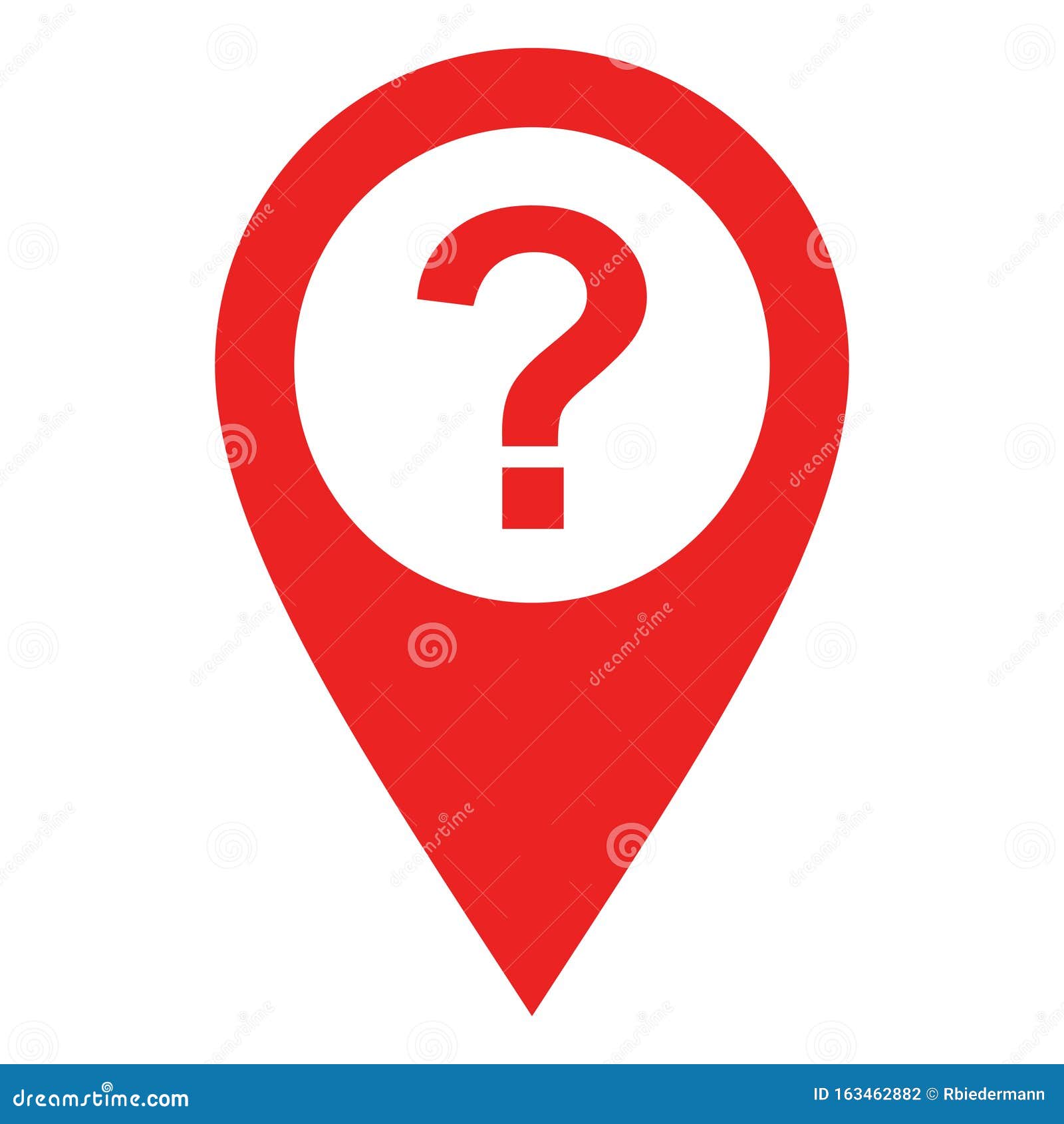 Question Mark and Location Pin As Vector Illustration Stock Vector ...