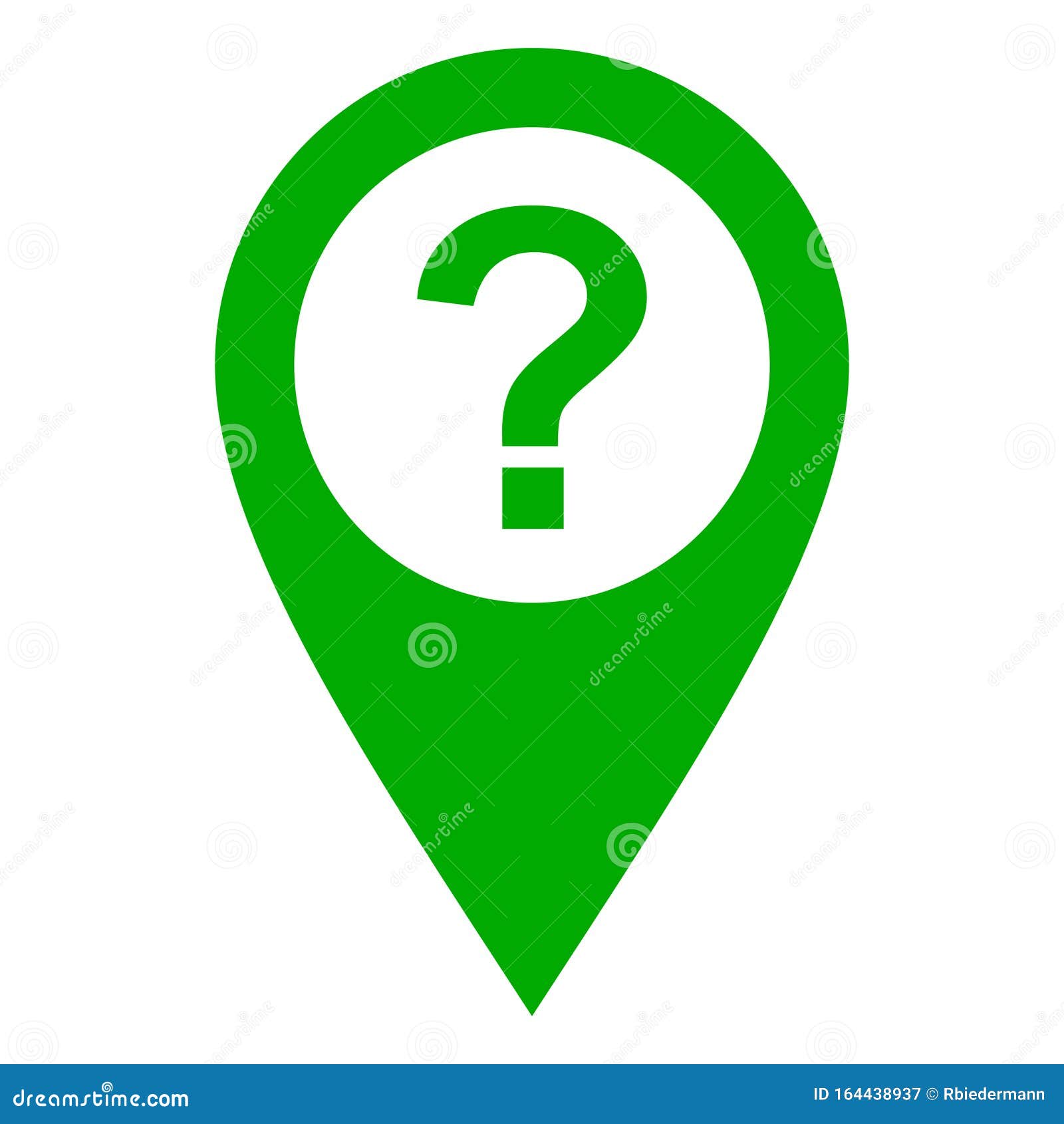 Question Mark and Location Pin As Vector Illustration Stock Vector ...