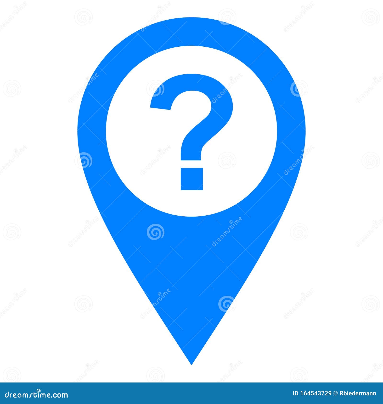 Question Mark and Location Pin As Vector Illustration Stock Vector ...