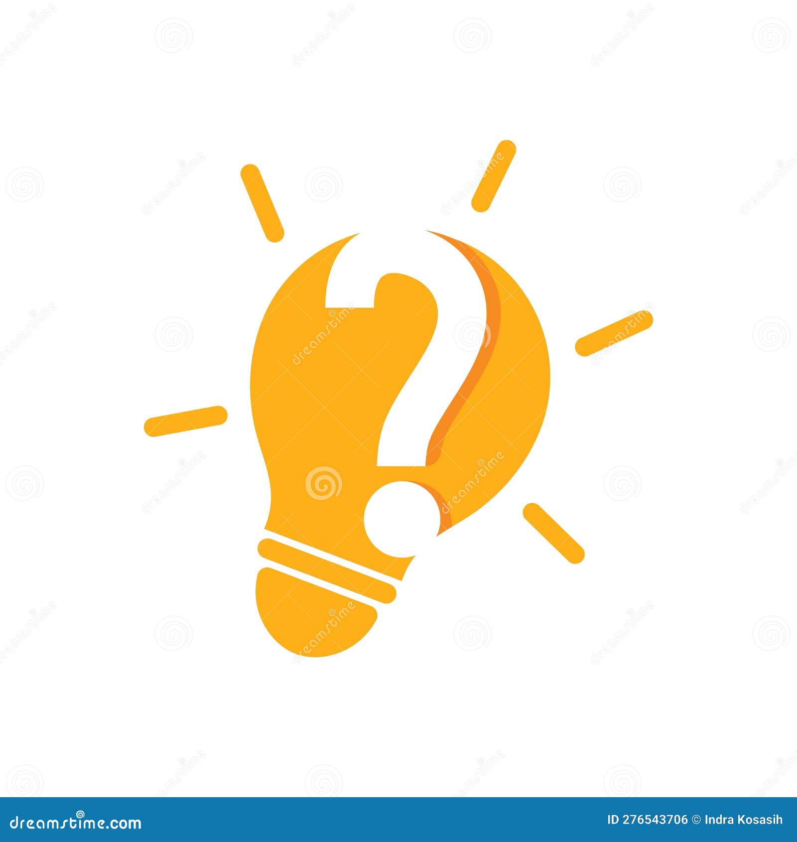 Question Mark Logo Icon Vector Illustration Stock Vector - Illustration ...